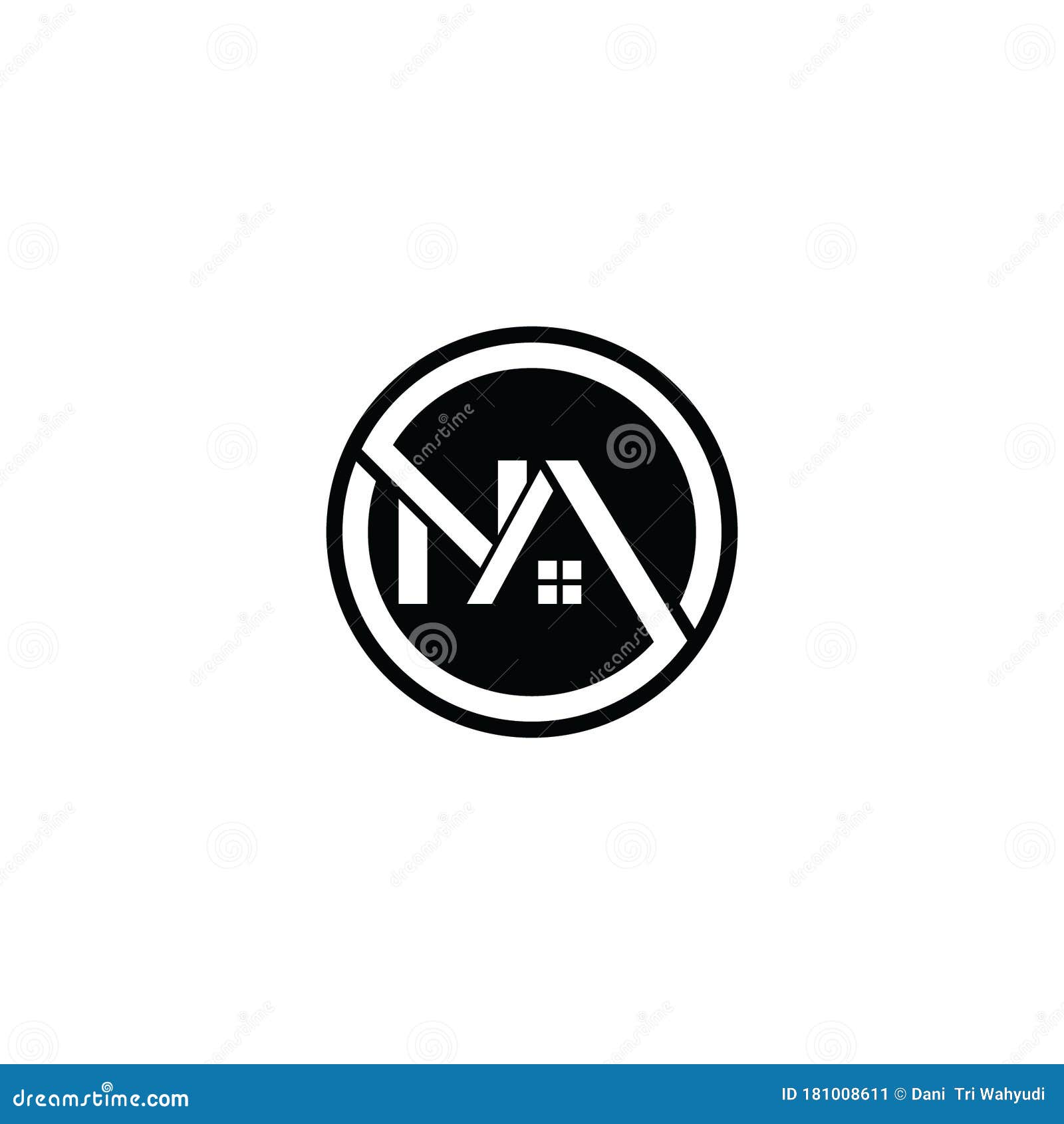 NA Letter Logo Icon Design Template Elements Stock Vector ...