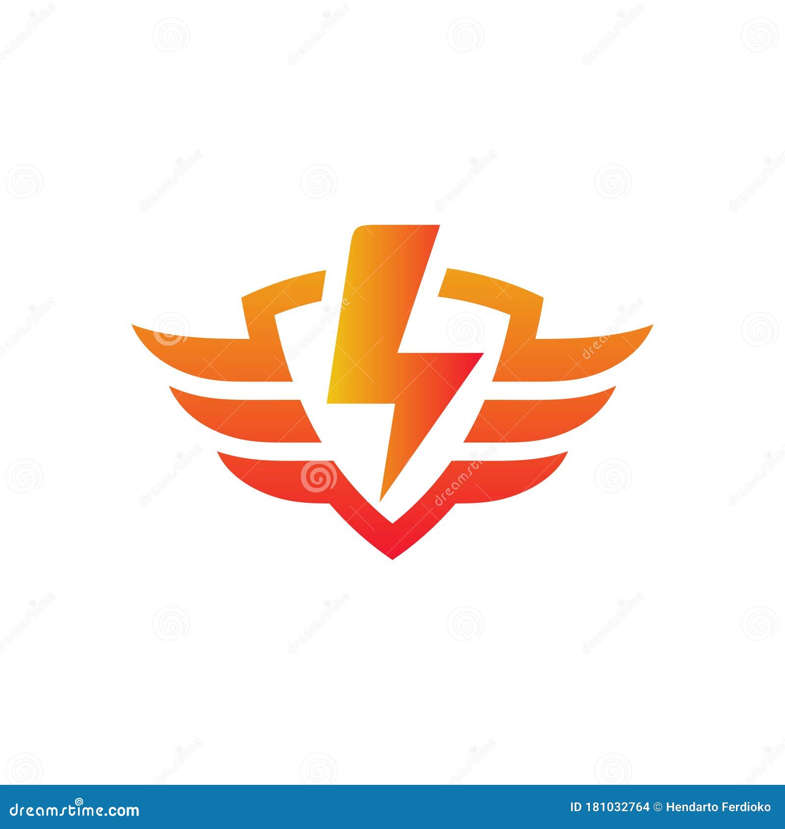 Lightning Shield Protect Vector Logo Design Template Stock Vector ...