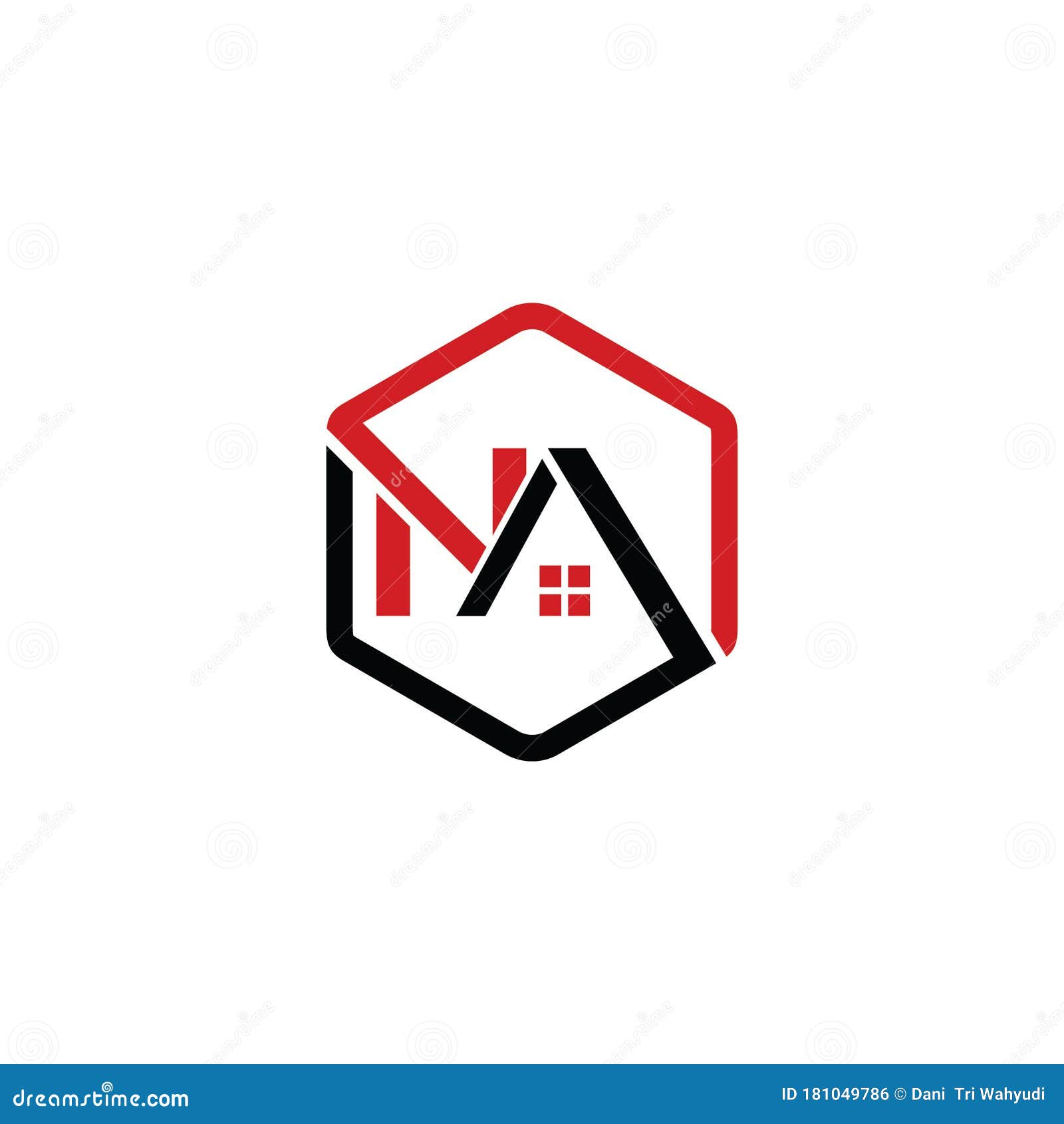 NA Letter Logo Icon Design Template Elements Stock Vector ...