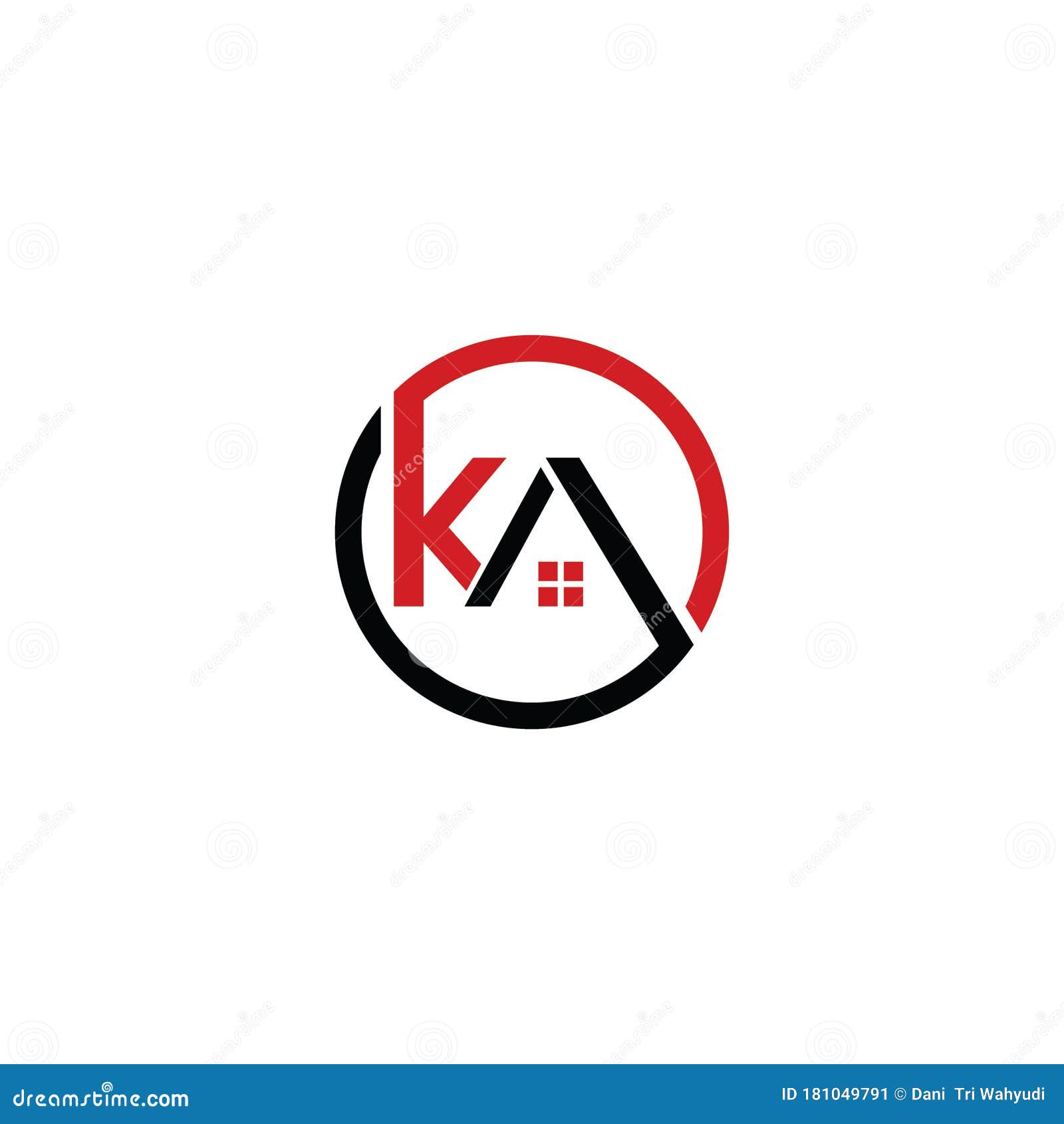 KA Letter Logo Icon Design Template Elements Stock Vector ...
