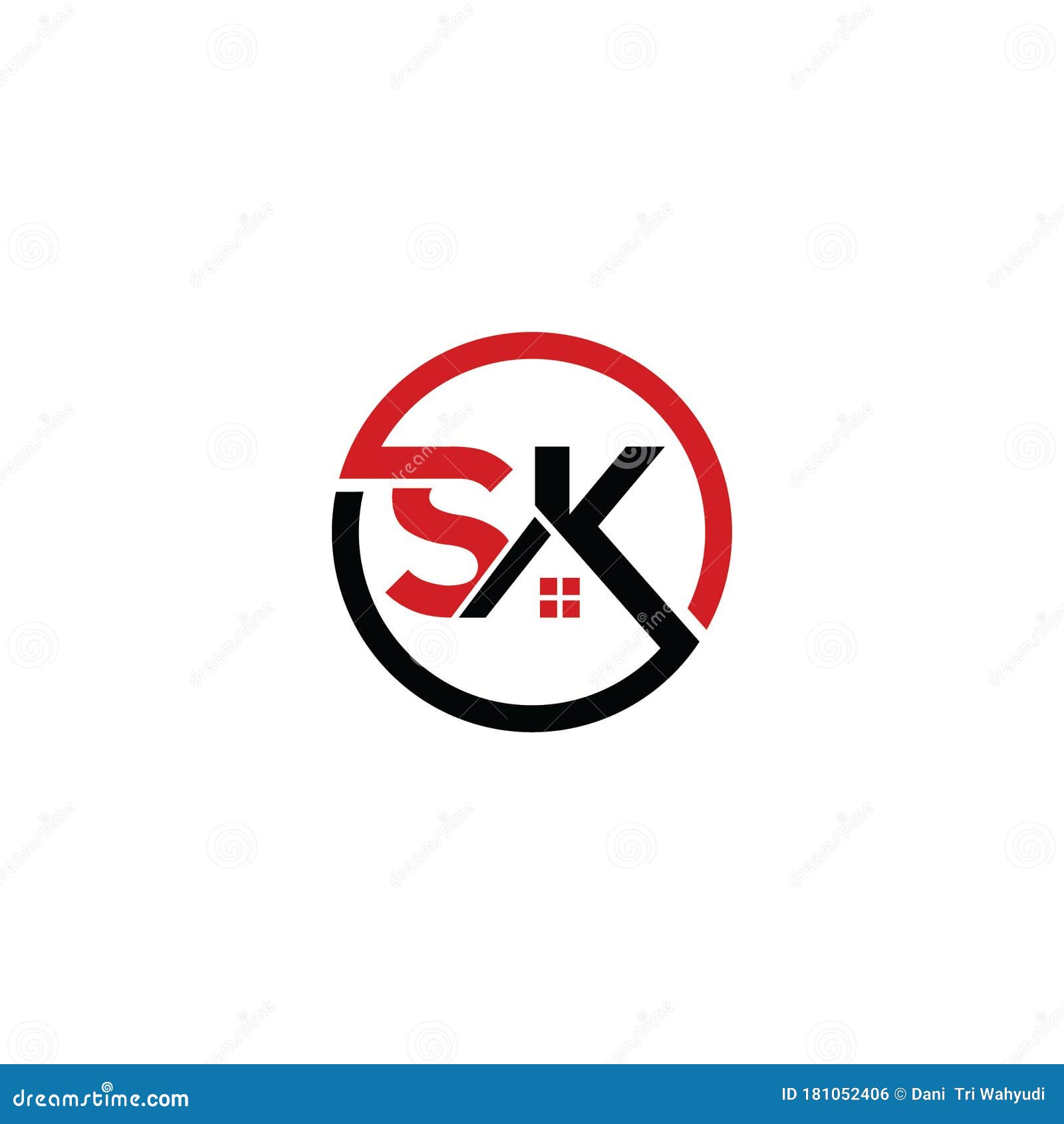 SK Letter Logo Icon Design Template Elements Stock Vector ...