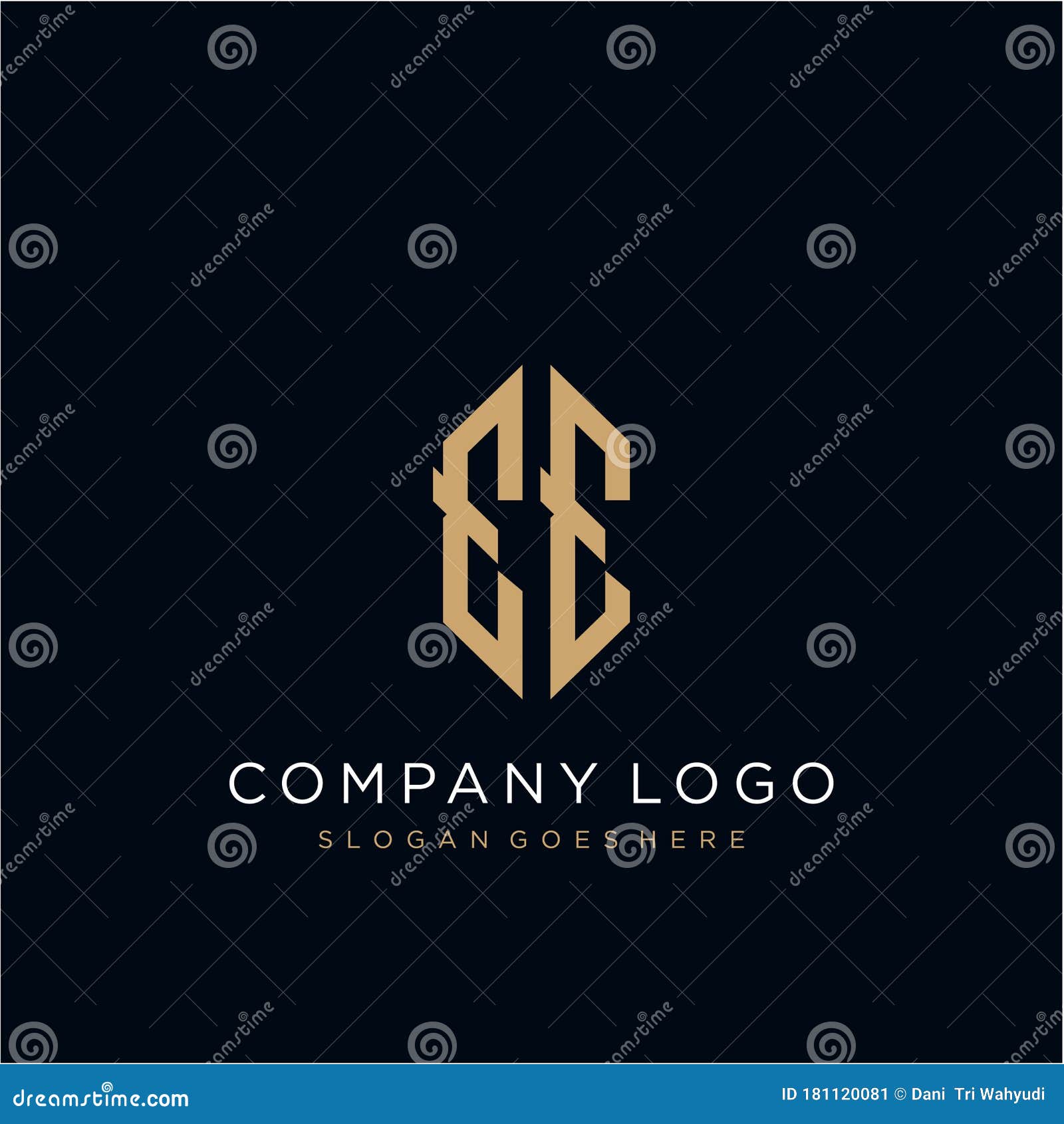 EE Letter Logo Icon Design Template Elements Stock Vector ...