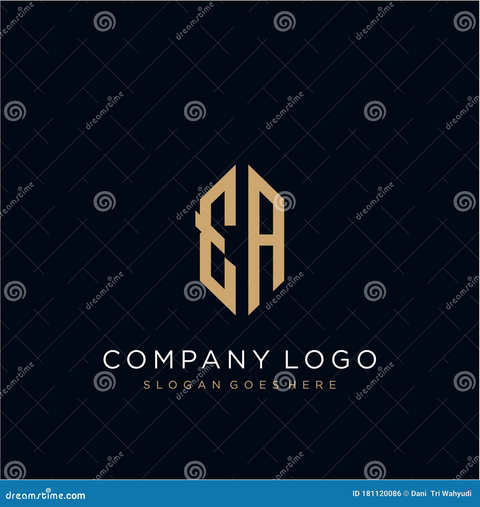 EA Letter Logo Icon Design Template Elements Stock Vector ...