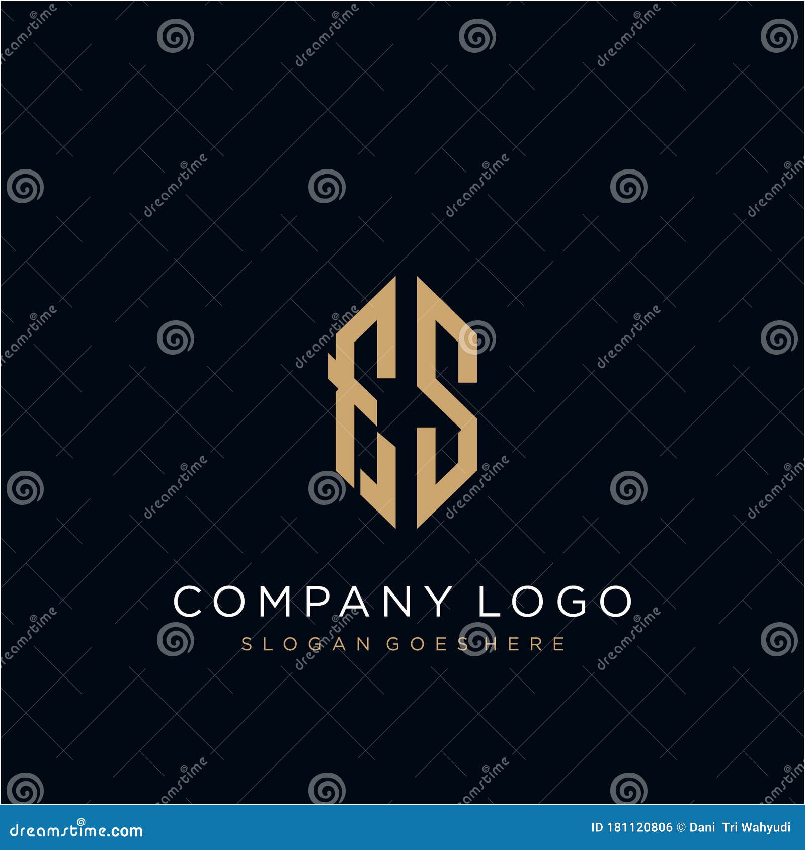FS Letter Logo Icon Design Template Elements Stock Vector ...