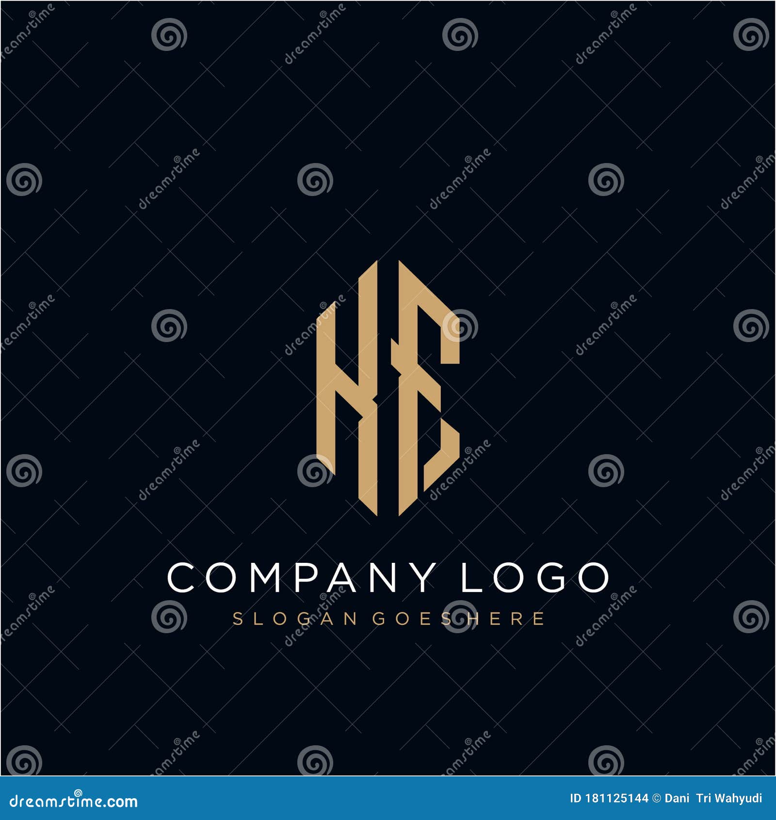KF Letter Logo Icon Design Template Elements Stock Vector ...