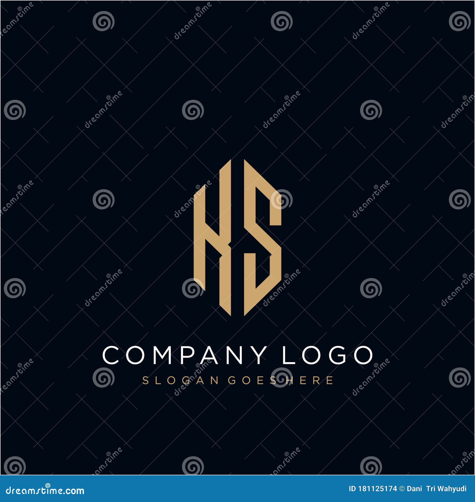 KS Letter Logo Icon Design Template Elements Stock Vector ...