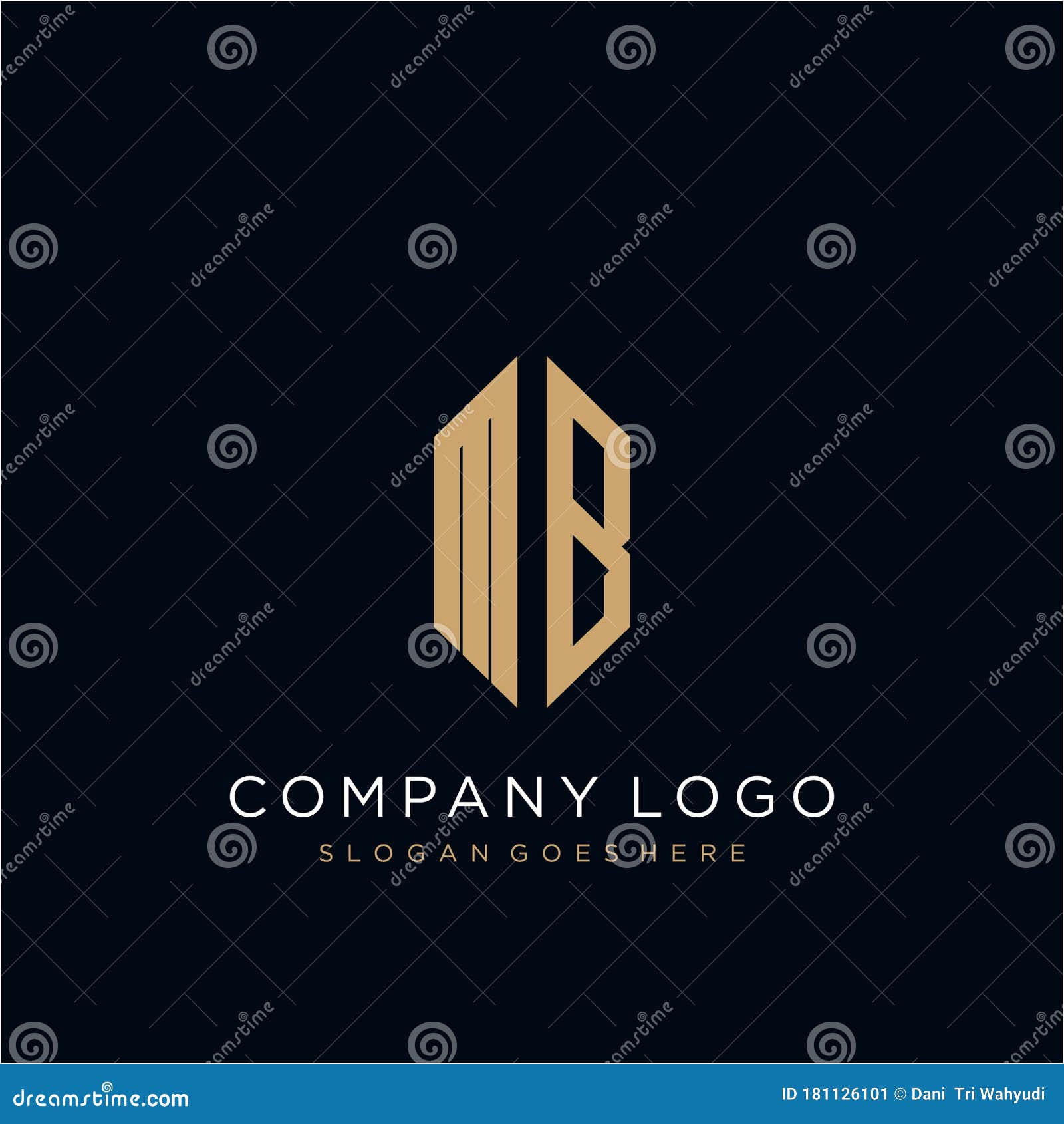 MB Letter Logo Icon Design Template Elements Stock Vector ...
