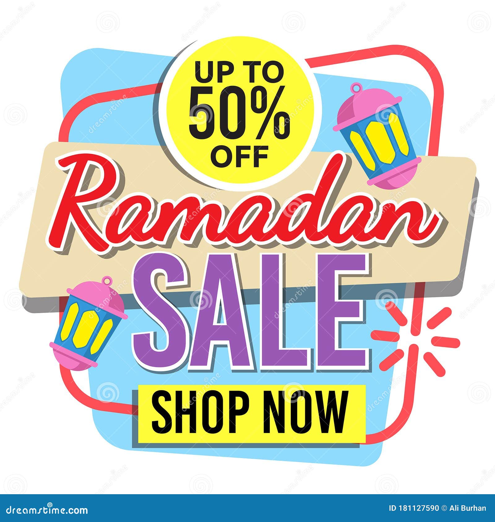 Ramadan Sale Vector Graphic Stock Vector - Illustration of banner ...
