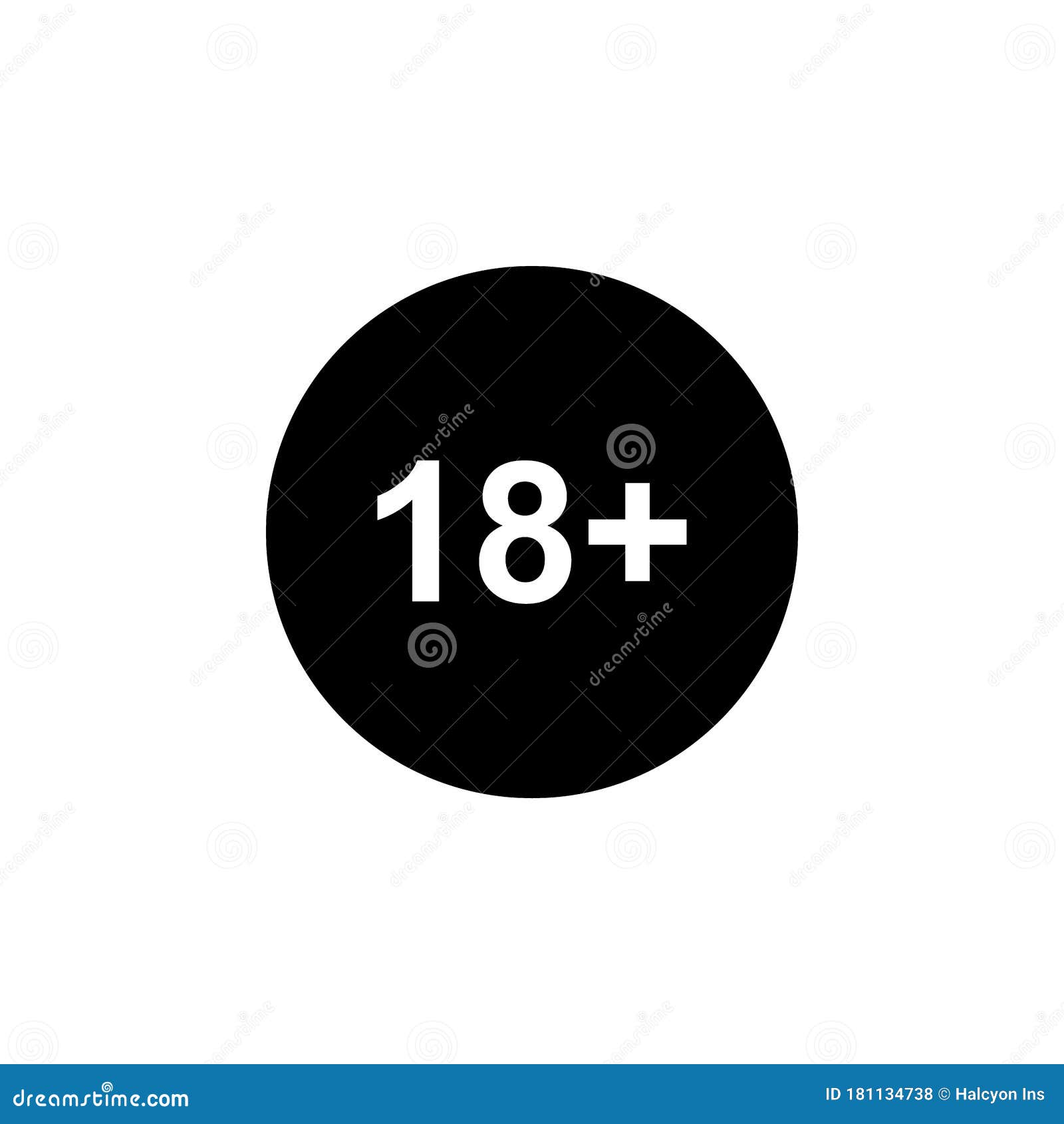 18 Plus Icon in Trendy Design Vector Eps 10 Stock Vector - Illustration ...