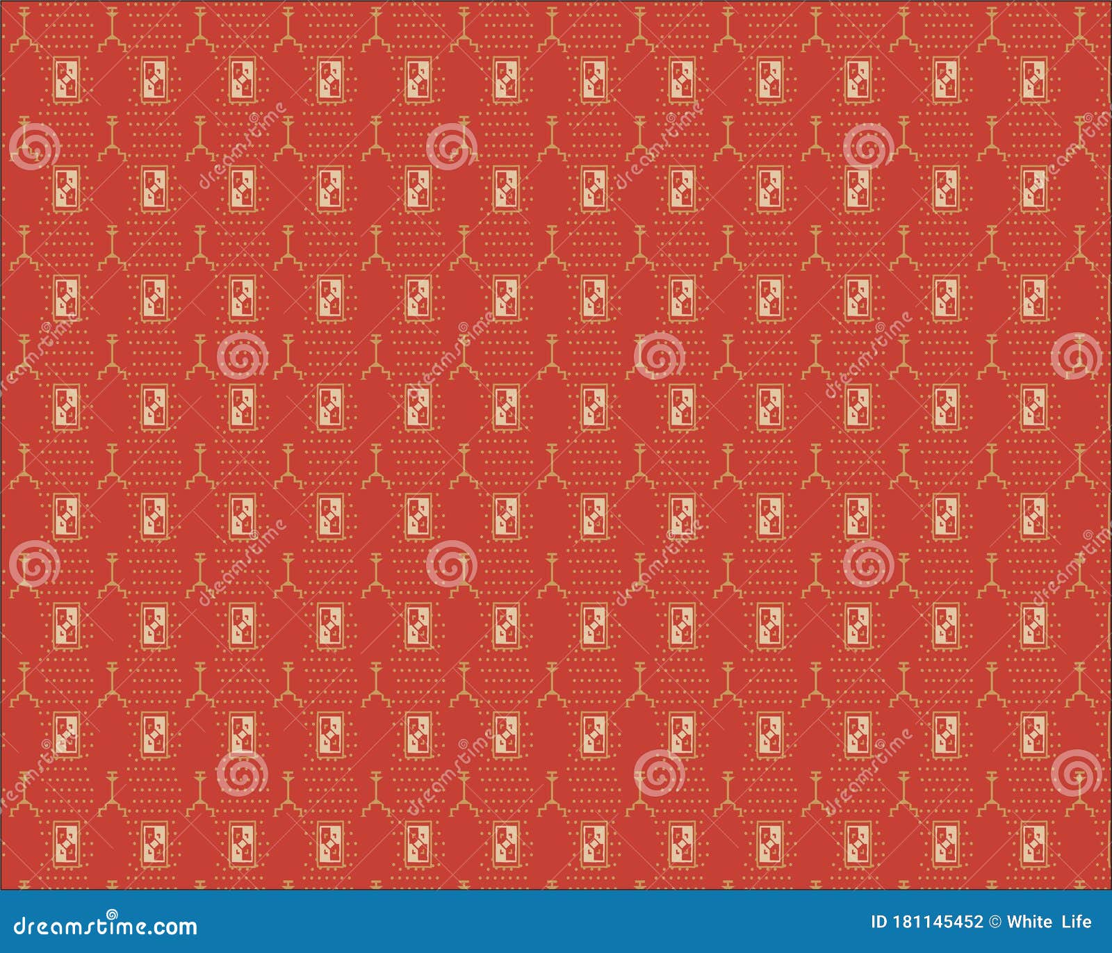 Red Seamless Textured Design Print Stock Illustration - Illustration of ...