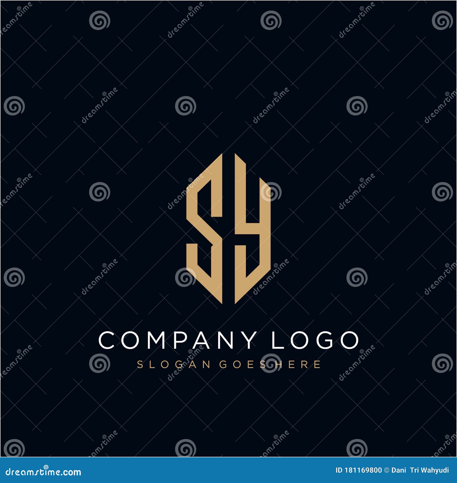 SY Letter Logo Icon Design Template Elements Stock Vector ...