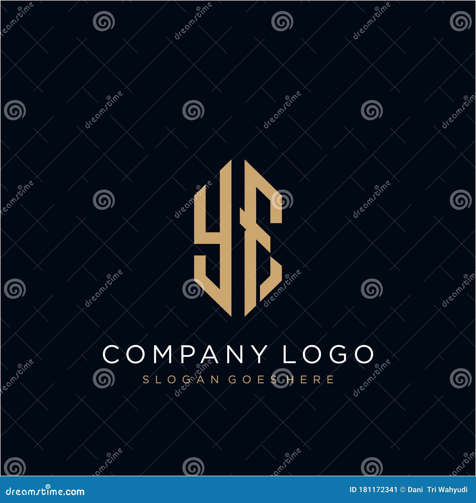 YF Letter Logo Icon Design Template Elements Stock Vector ...