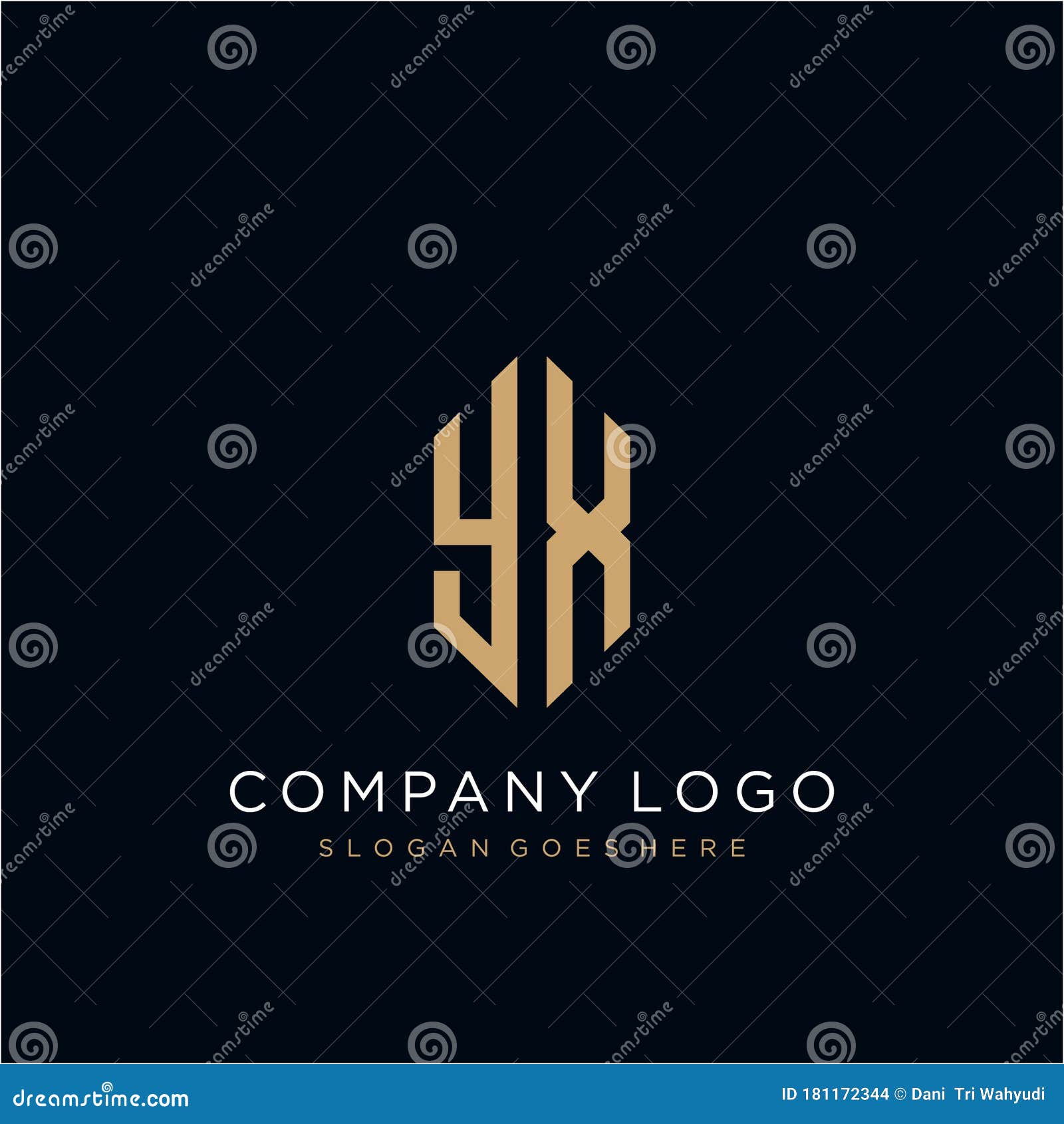 YX Letter Logo Icon Design Template Elements Stock Vector ...