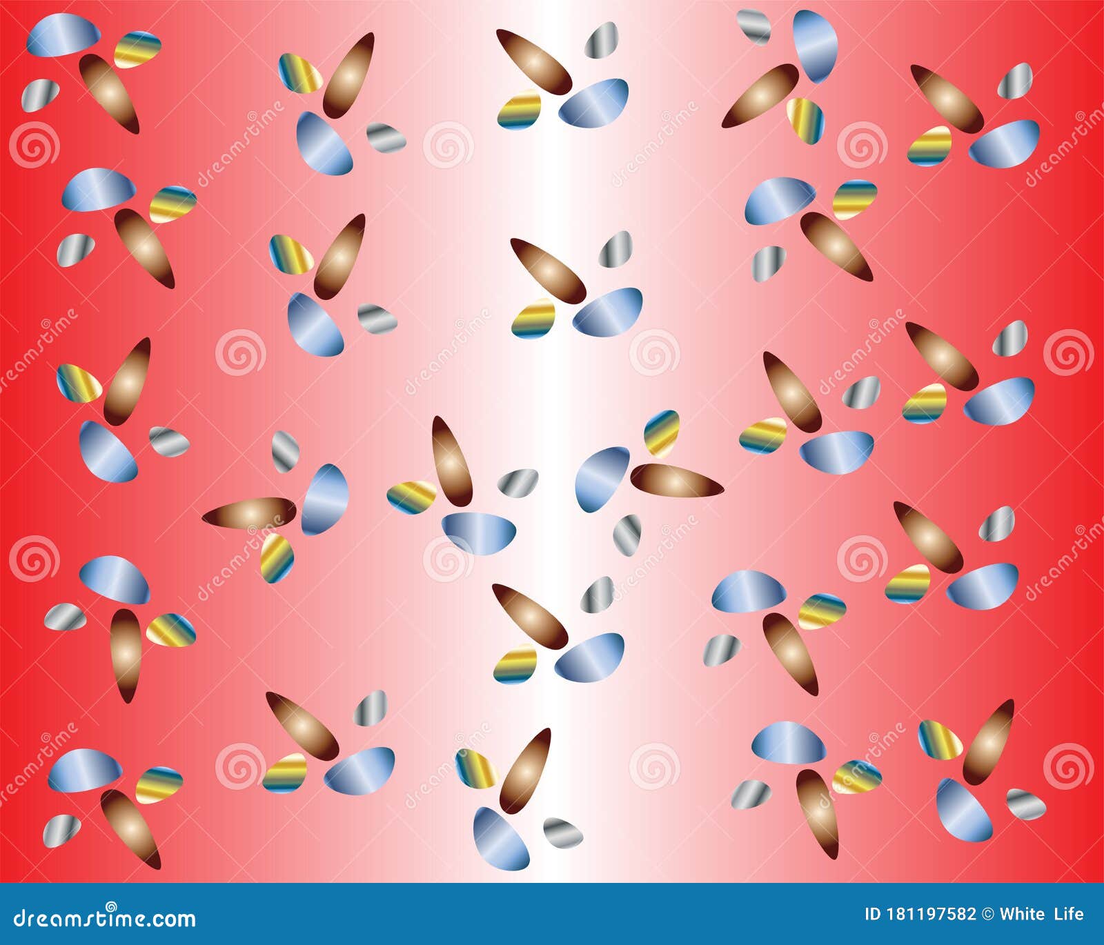 Bright Red Faded Design Patterns with Isolated Stones Stock ...