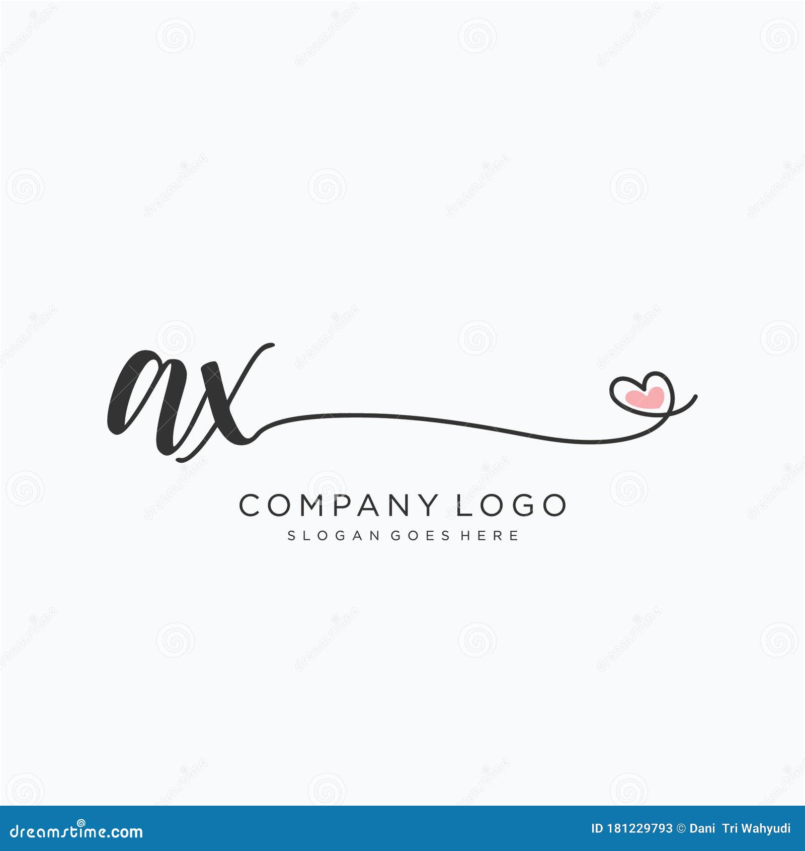 AX Initial Handwriting Logo Design Stock Vector - Illustration of ...