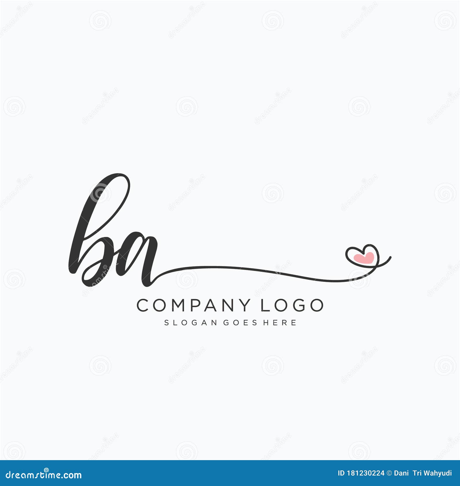 BA Initial Handwriting Logo Design Stock Vector - Illustration of ...