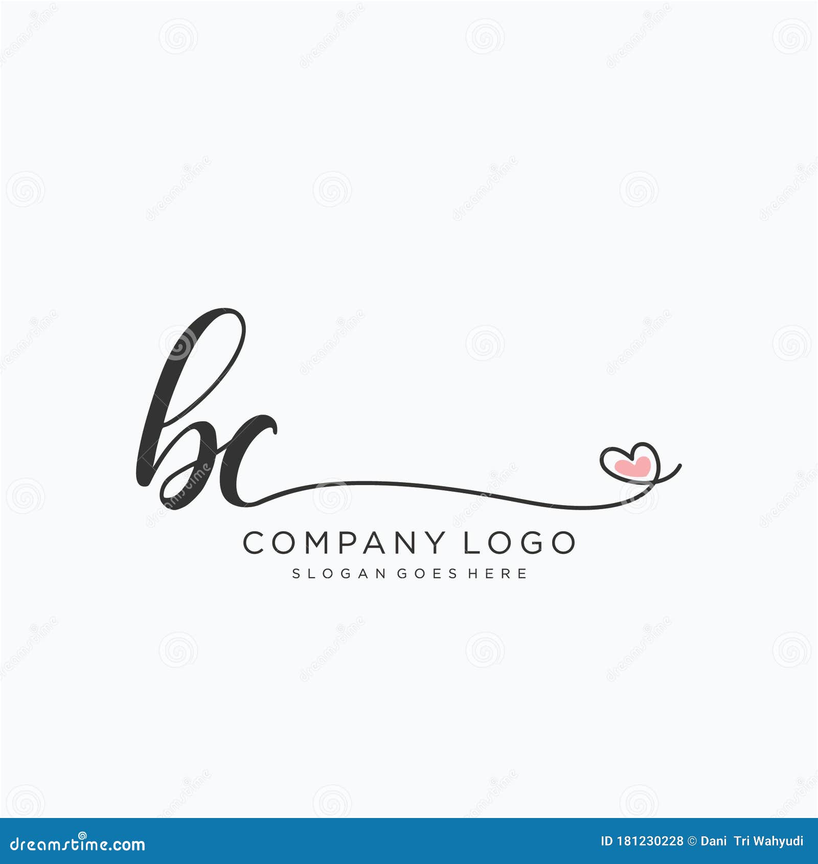 BC Initial Handwriting Logo Design Stock Vector - Illustration of ...