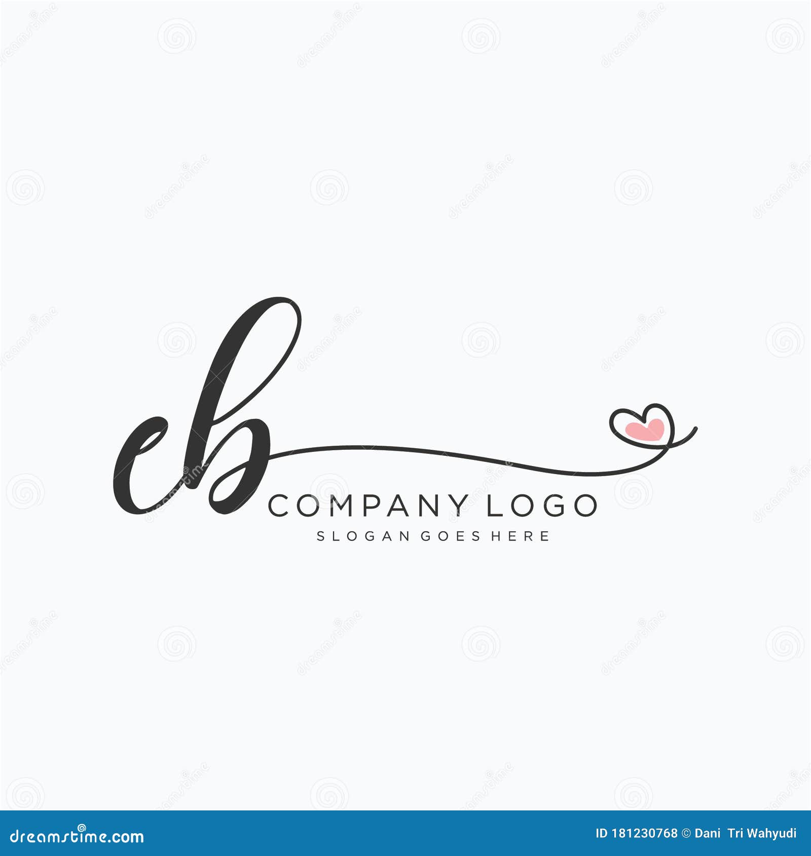 EB Initial Handwriting Logo Design Stock Vector - Illustration of font ...