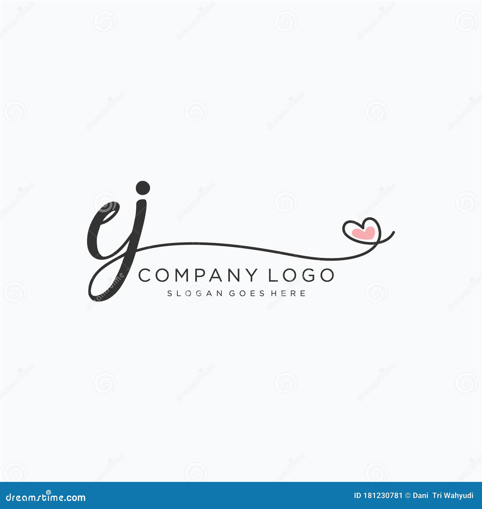 EJ Initial Handwriting Logo Design Stock Vector - Illustration of ...
