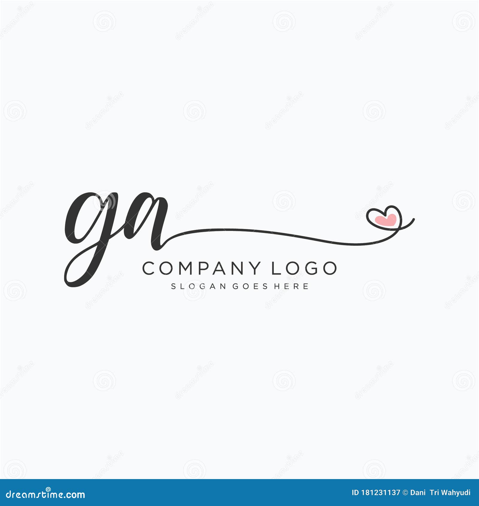 GA Initial Handwriting Logo Design Stock Vector - Illustration of ...