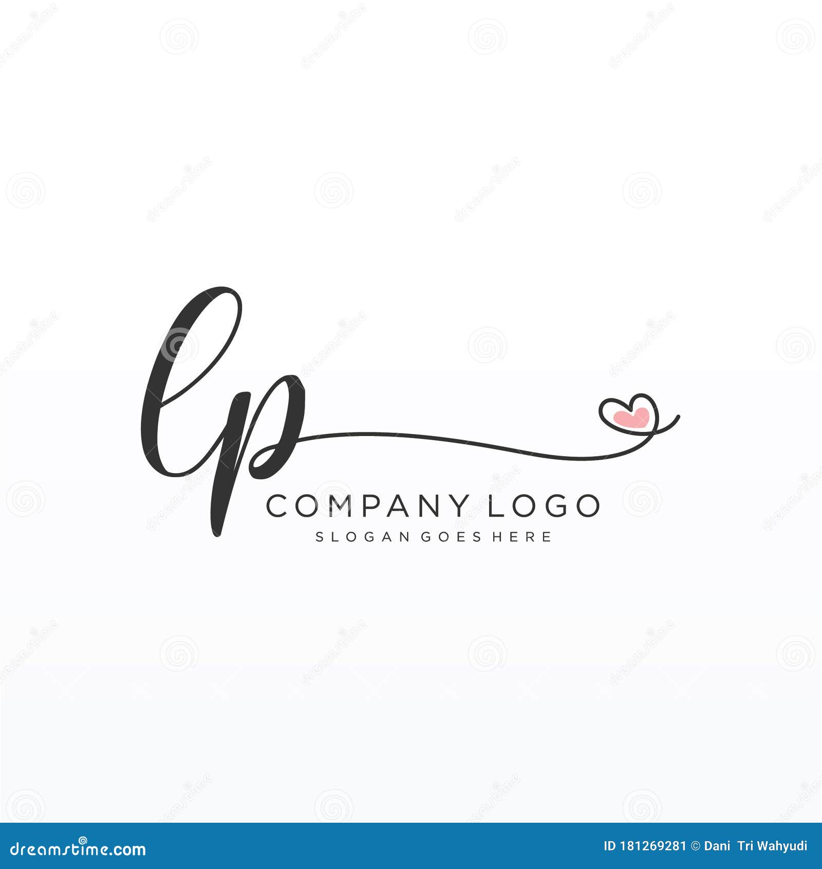 LP Initial Handwriting Logo Design Stock Vector - Illustration of ...
