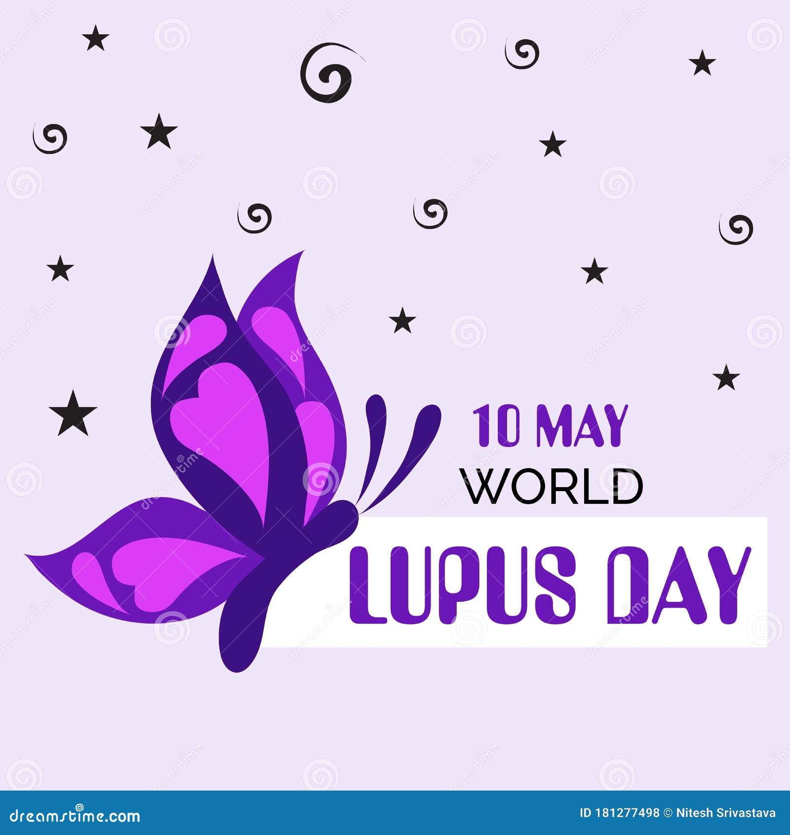 World Lupus Day stock illustration. Illustration of campaign - 181277498