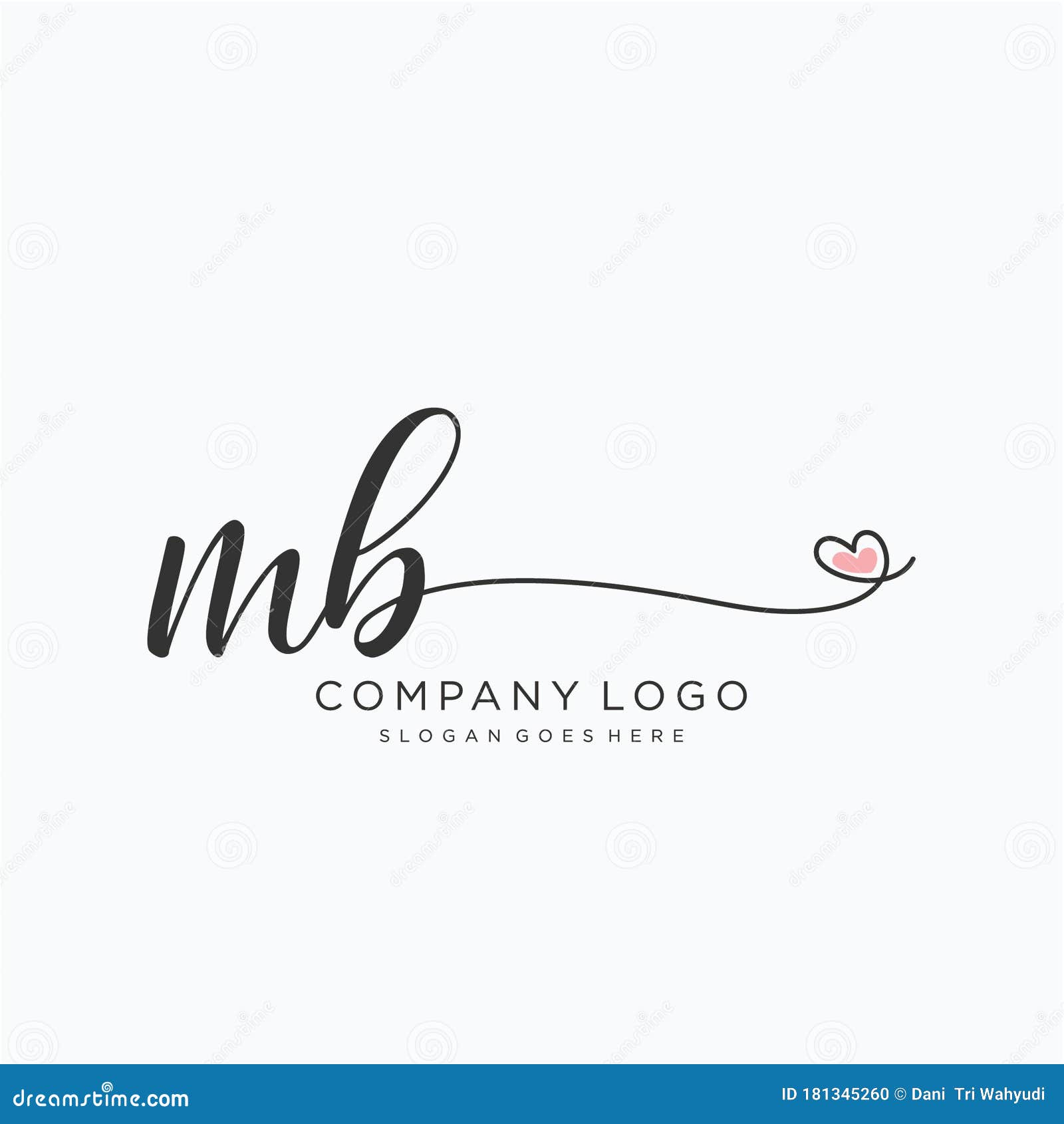 MB Initial Handwriting Logo Design Stock Vector - Illustration of ...