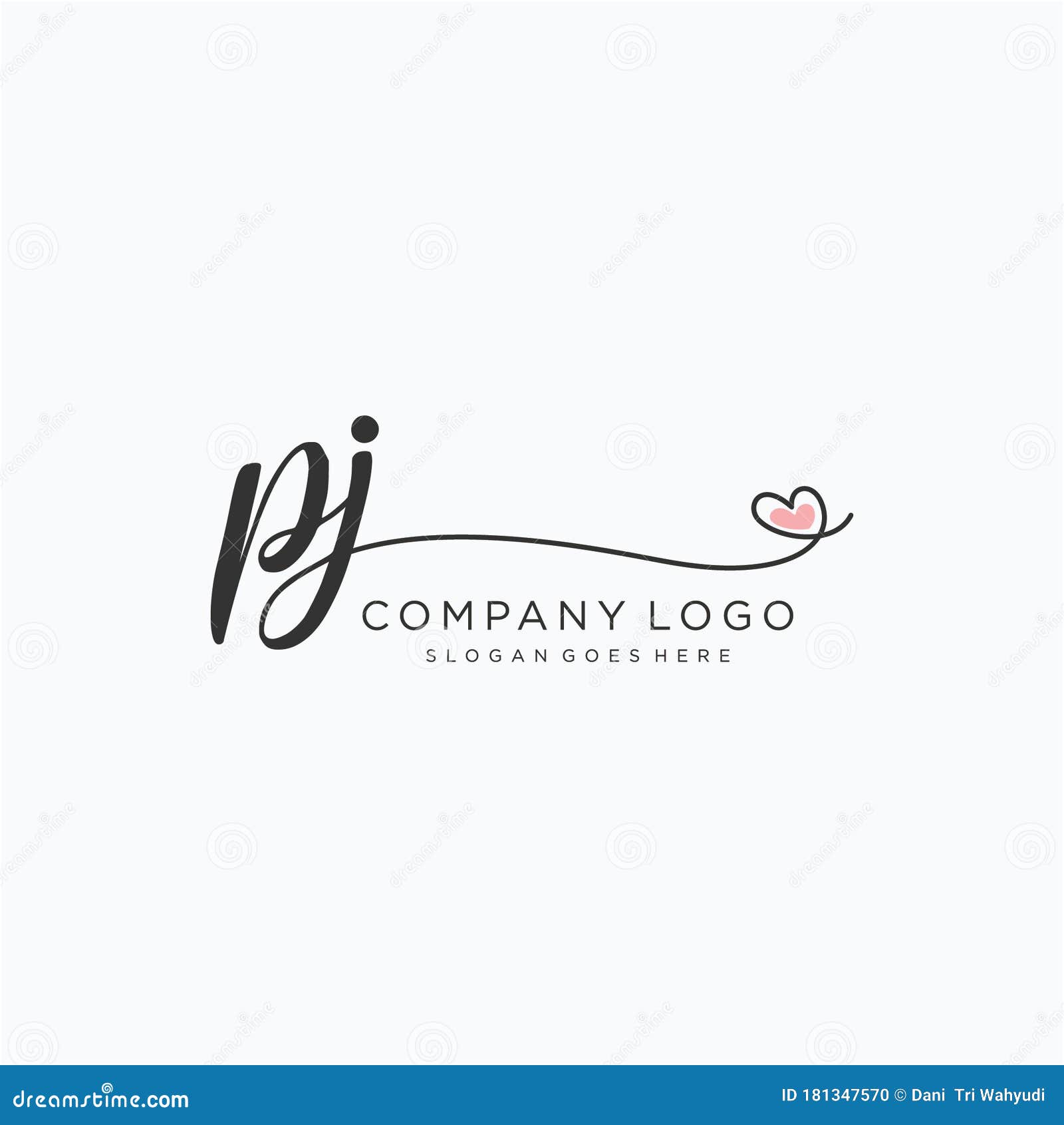 PJ Initial Handwriting Logo Design Stock Vector - Illustration of ...