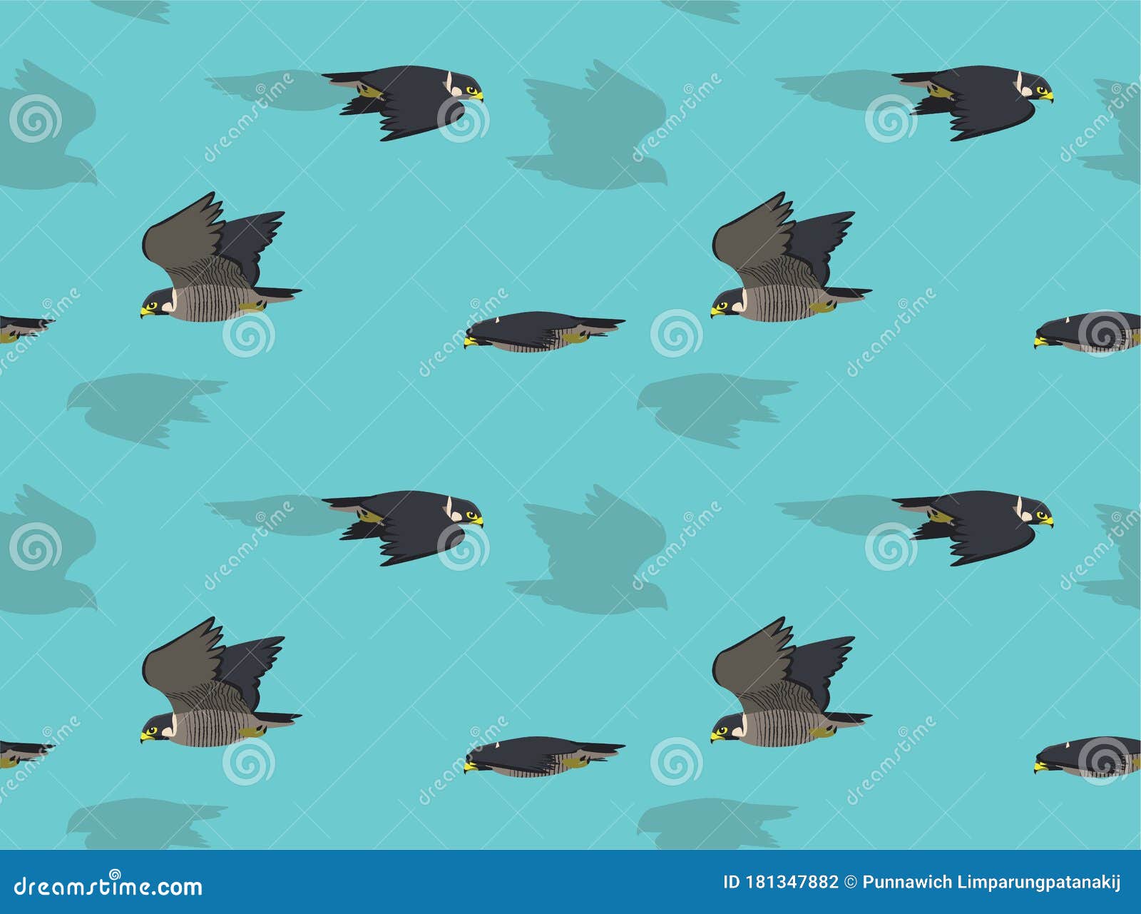 Peregrine Frame Vector Illustration | CartoonDealer.com #60164396