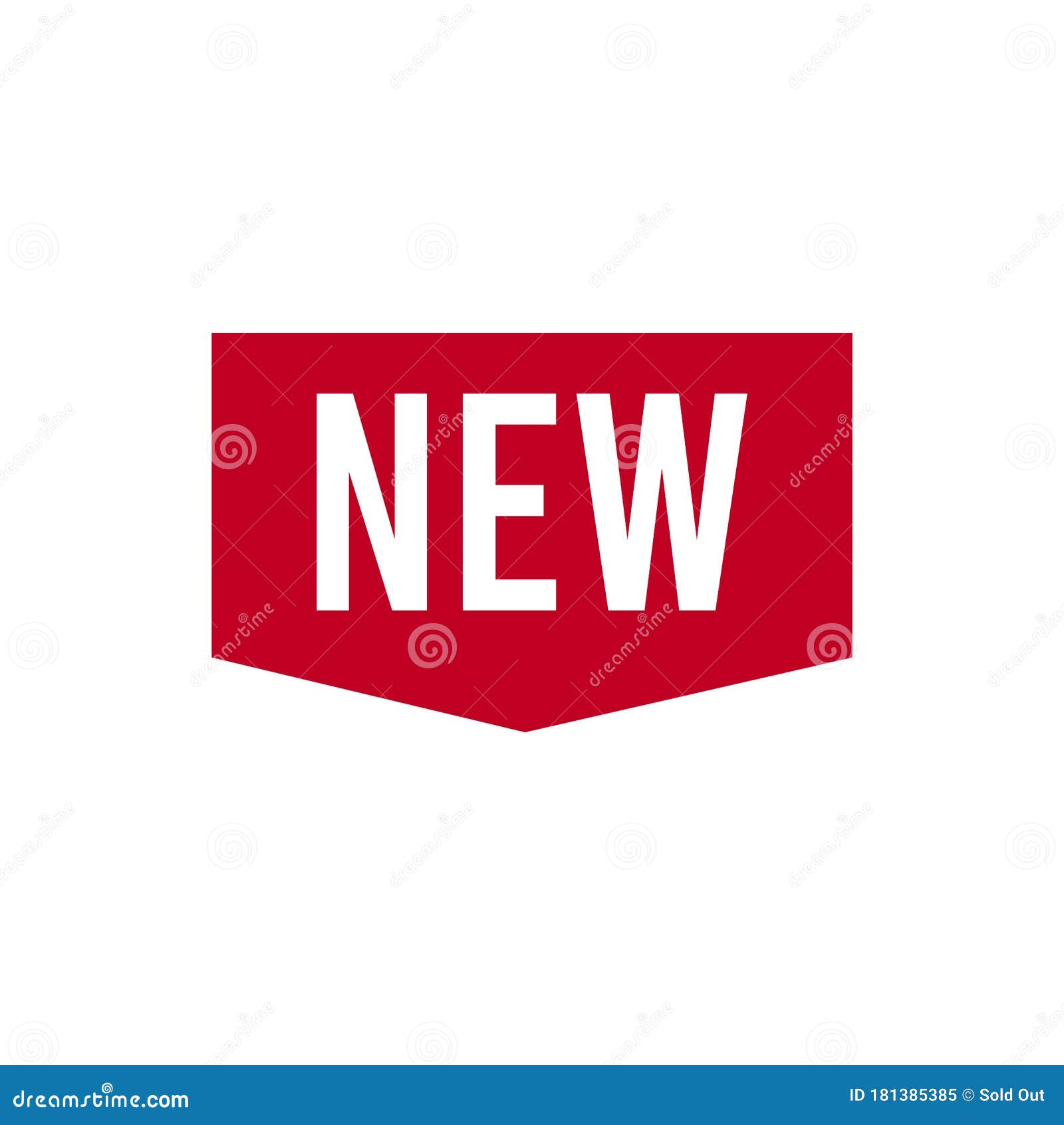 New Label Icon Vector Illustration Stock Vector - Illustration of ...