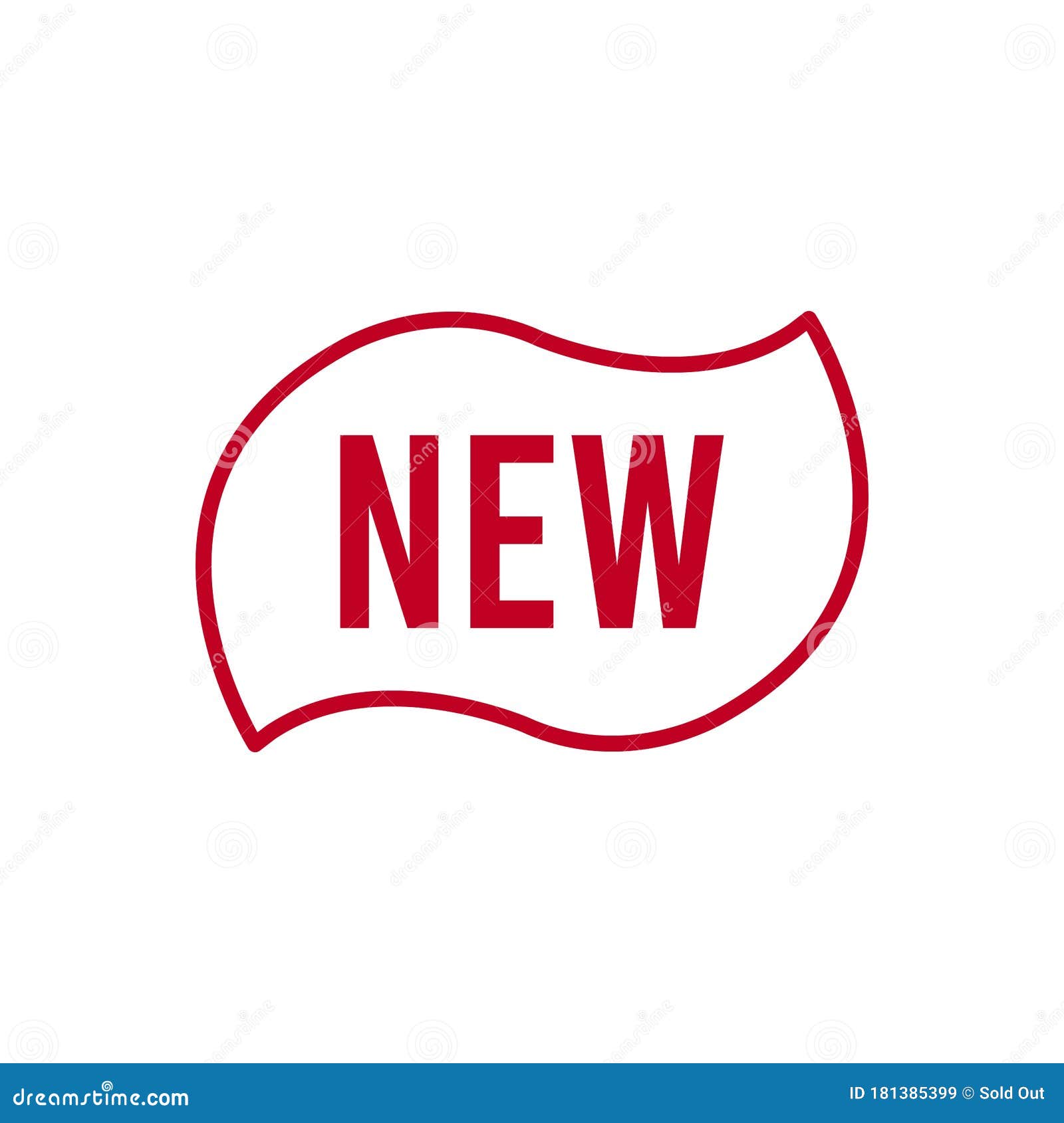 New Label Icon Vector Illustration Stock Vector - Illustration of ...