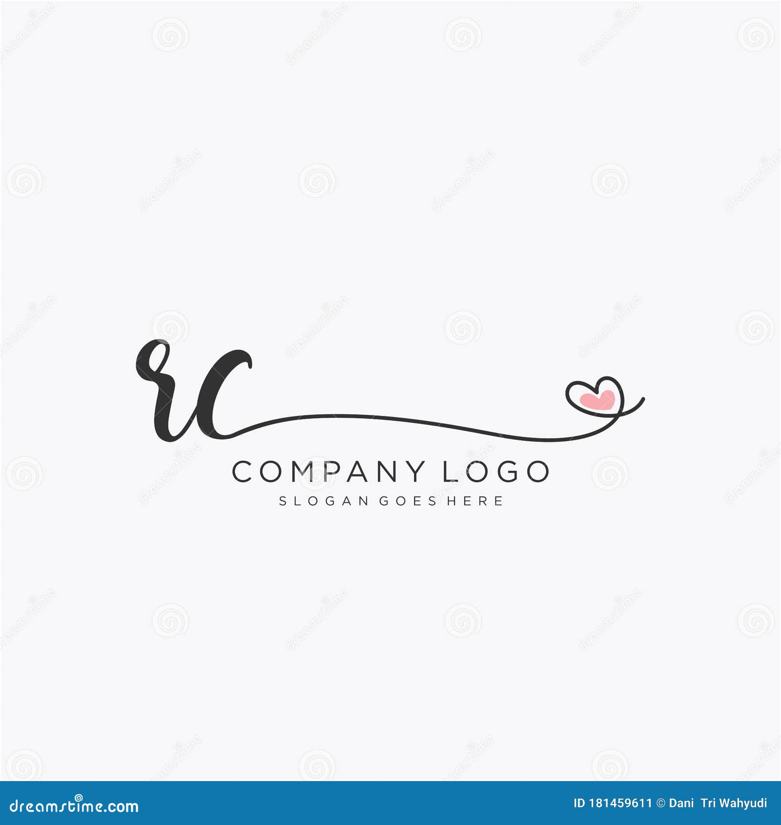 RC Initial Handwriting Logo Design Stock Vector - Illustration of ...