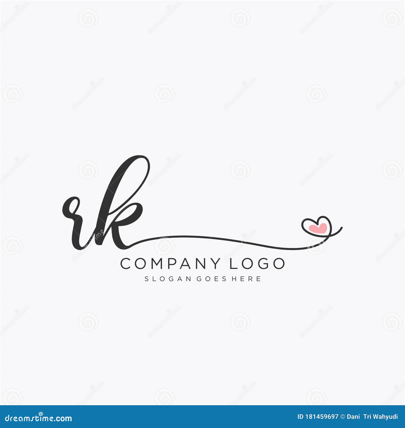 RK Initial Handwriting Logo Design Stock Vector - Illustration of font ...