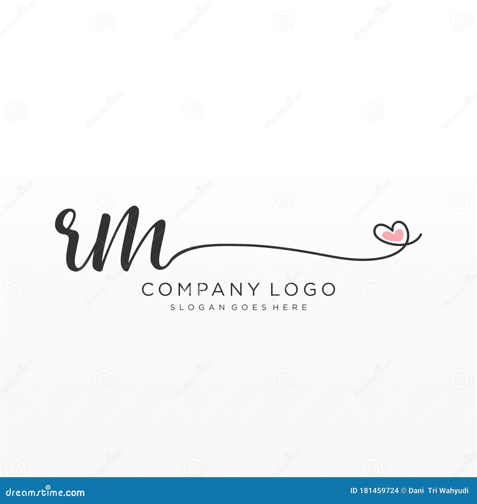 RM Initial Handwriting Logo Design Stock Vector - Illustration of icon ...