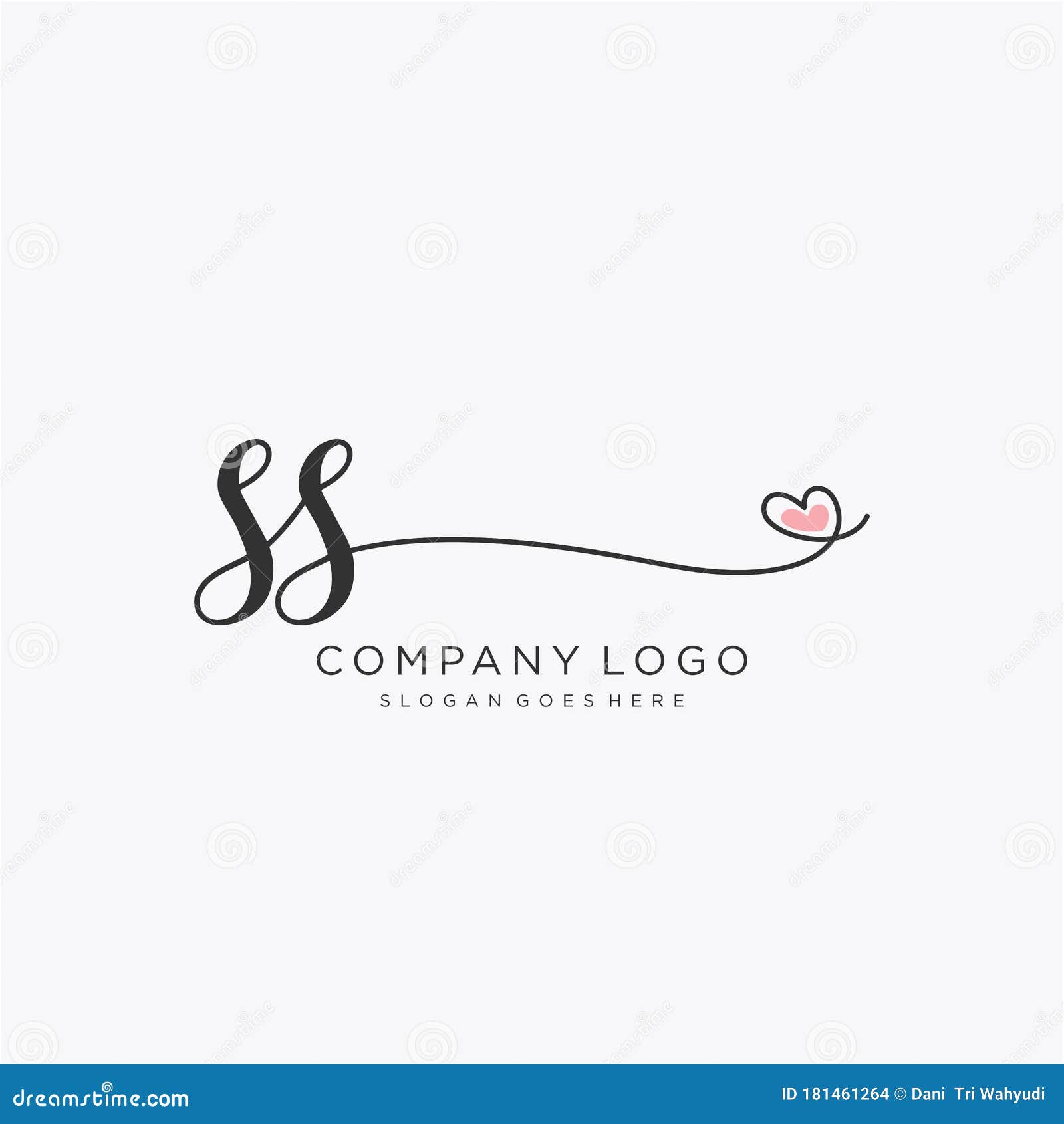 SS Initial Handwriting Logo Design Stock Vector - Illustration of ...