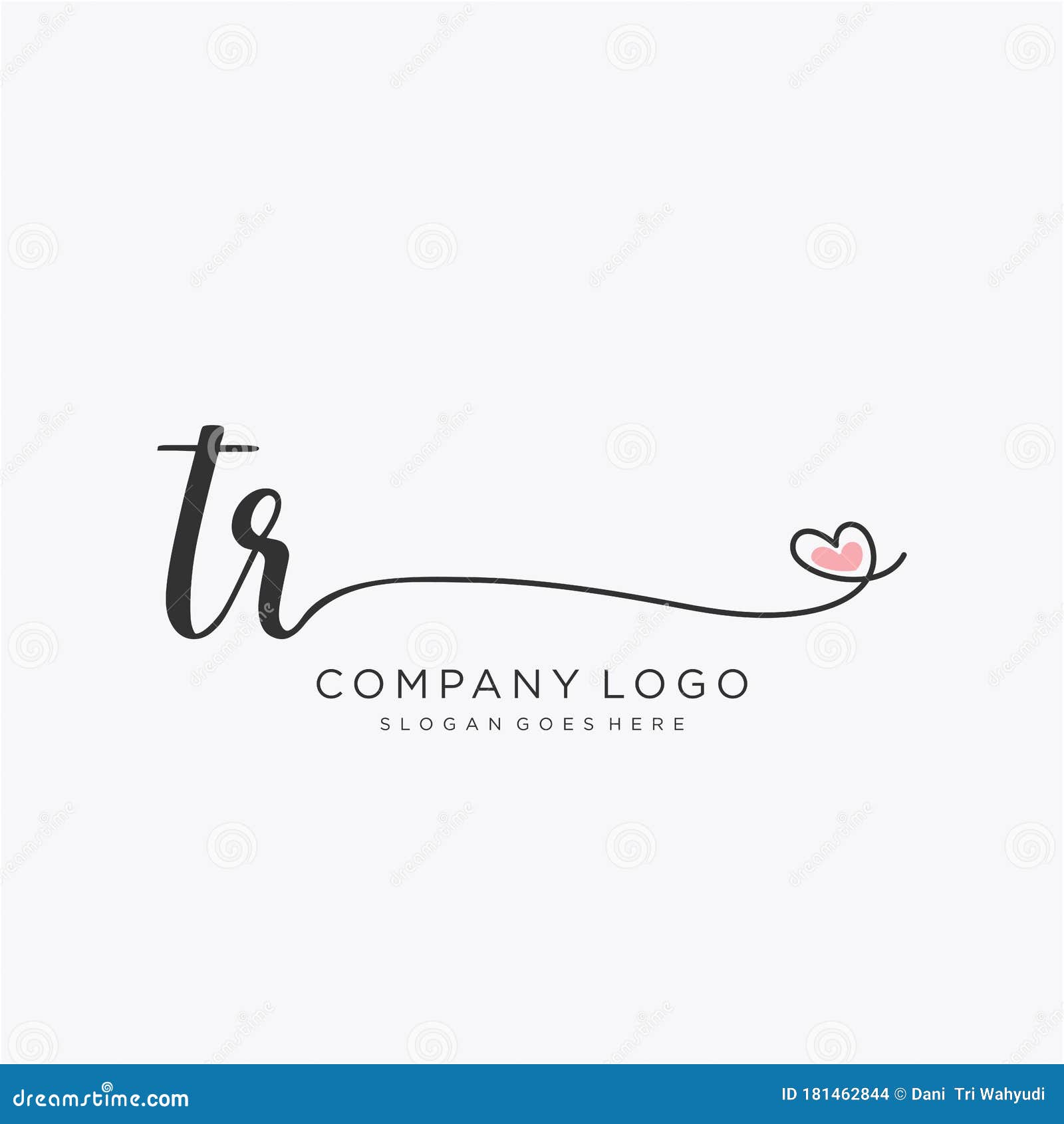 TR Initial Handwriting Logo Design Stock Vector - Illustration of ...