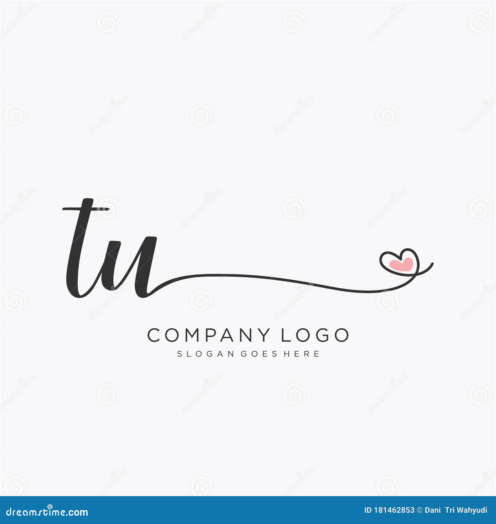 TU Initial Handwriting Logo Design Stock Vector - Illustration of ...