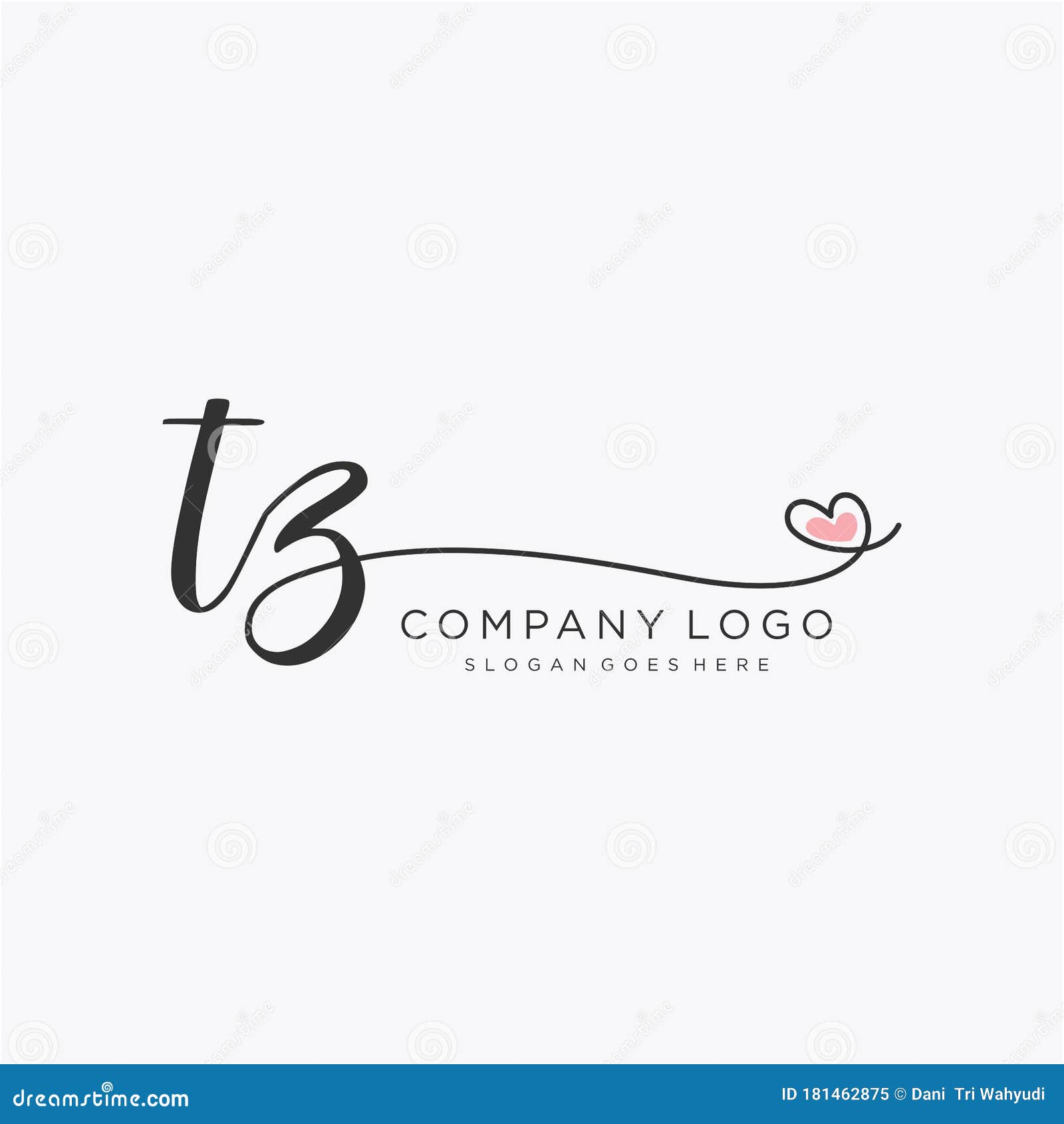 TZ Initial Handwriting Logo Design Stock Vector - Illustration of ...