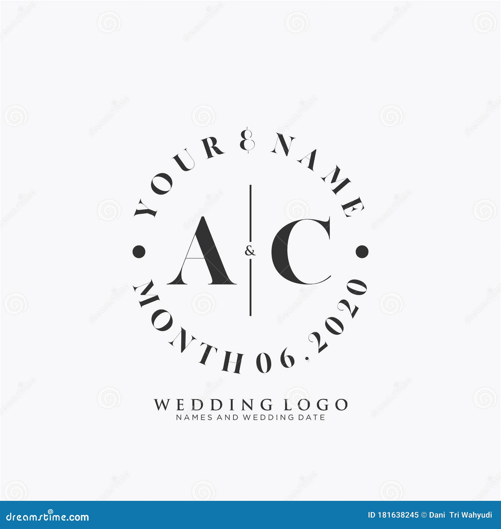 AC Initial Beauty Monogram and Elegant Stock Vector - Illustration of ...