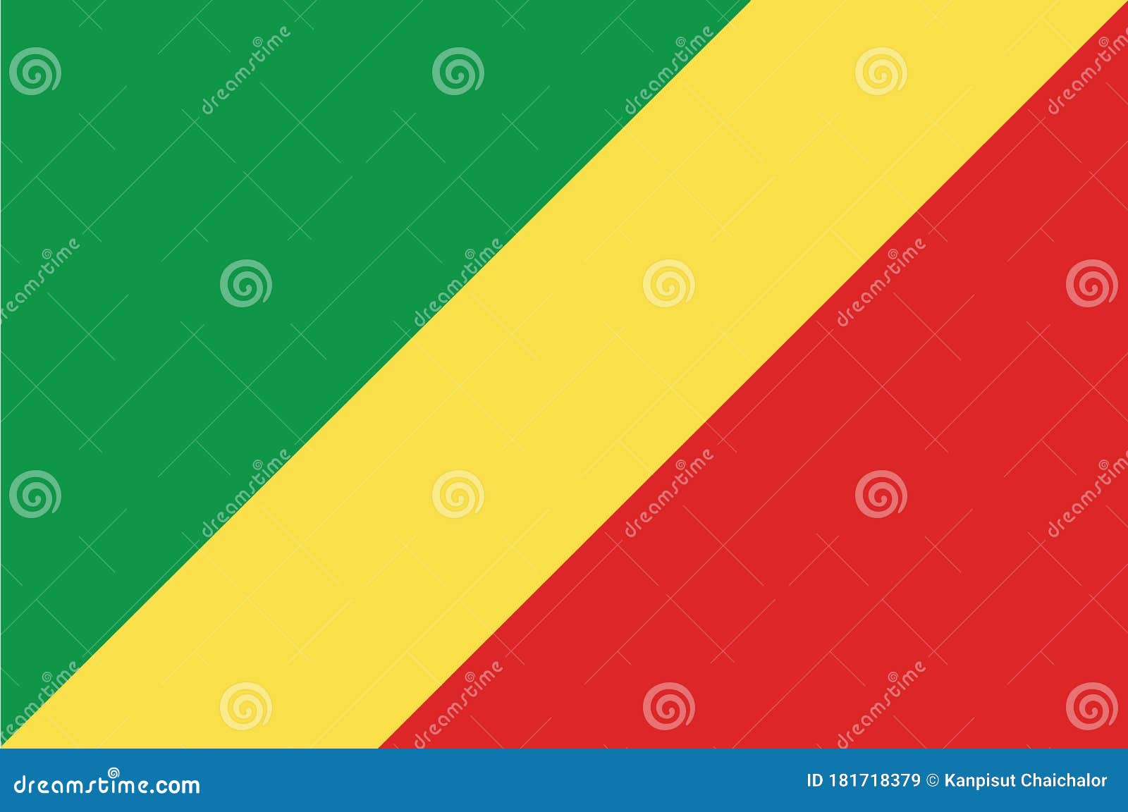 Flag of the Republic of the Congo, Official Colors and Proportion ...