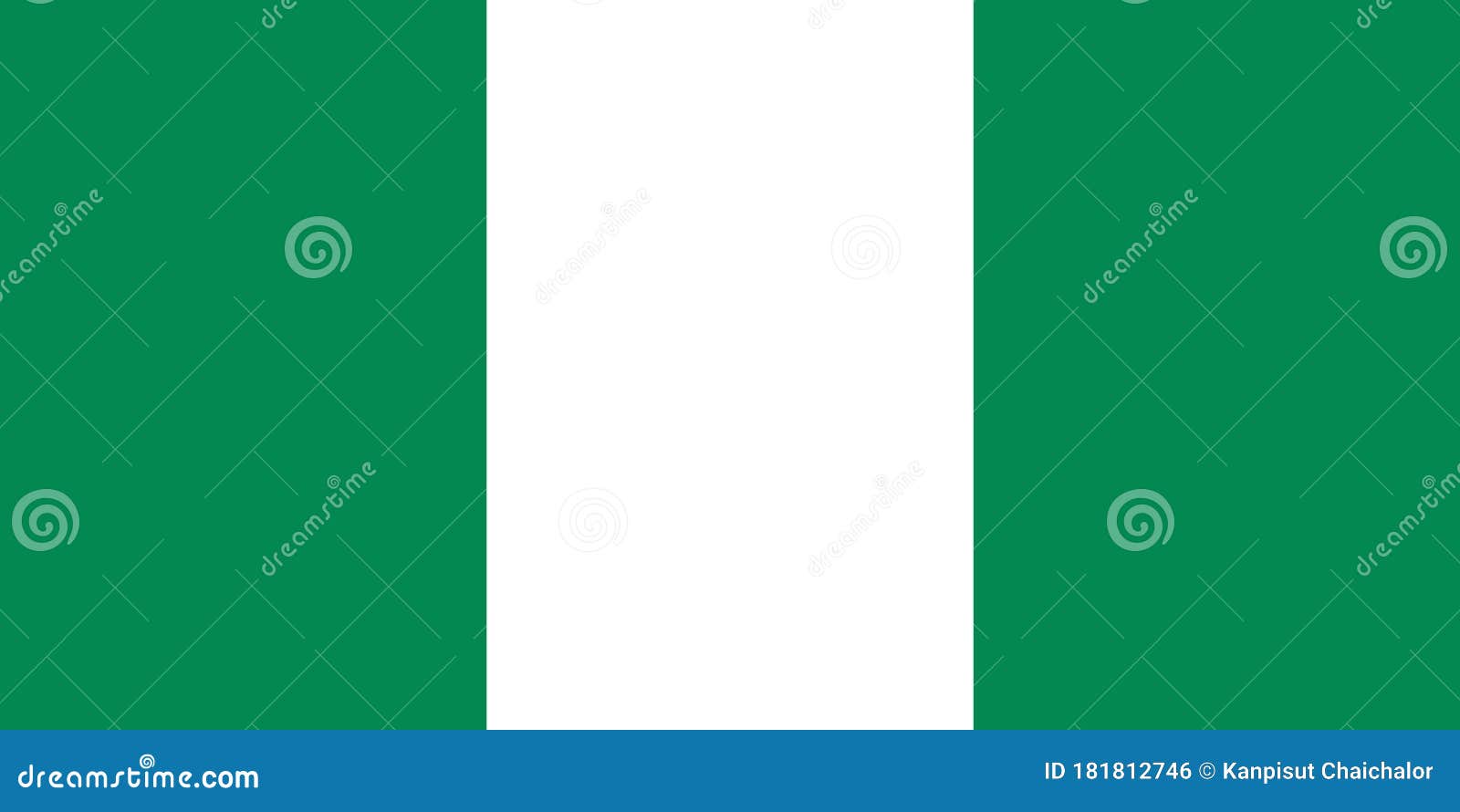 National Nigeria Flag, Official Colors and Proportion Correctly ...