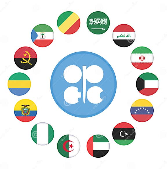 OPEC Members Countries National Flags. OPEC Members Countries Flags ...
