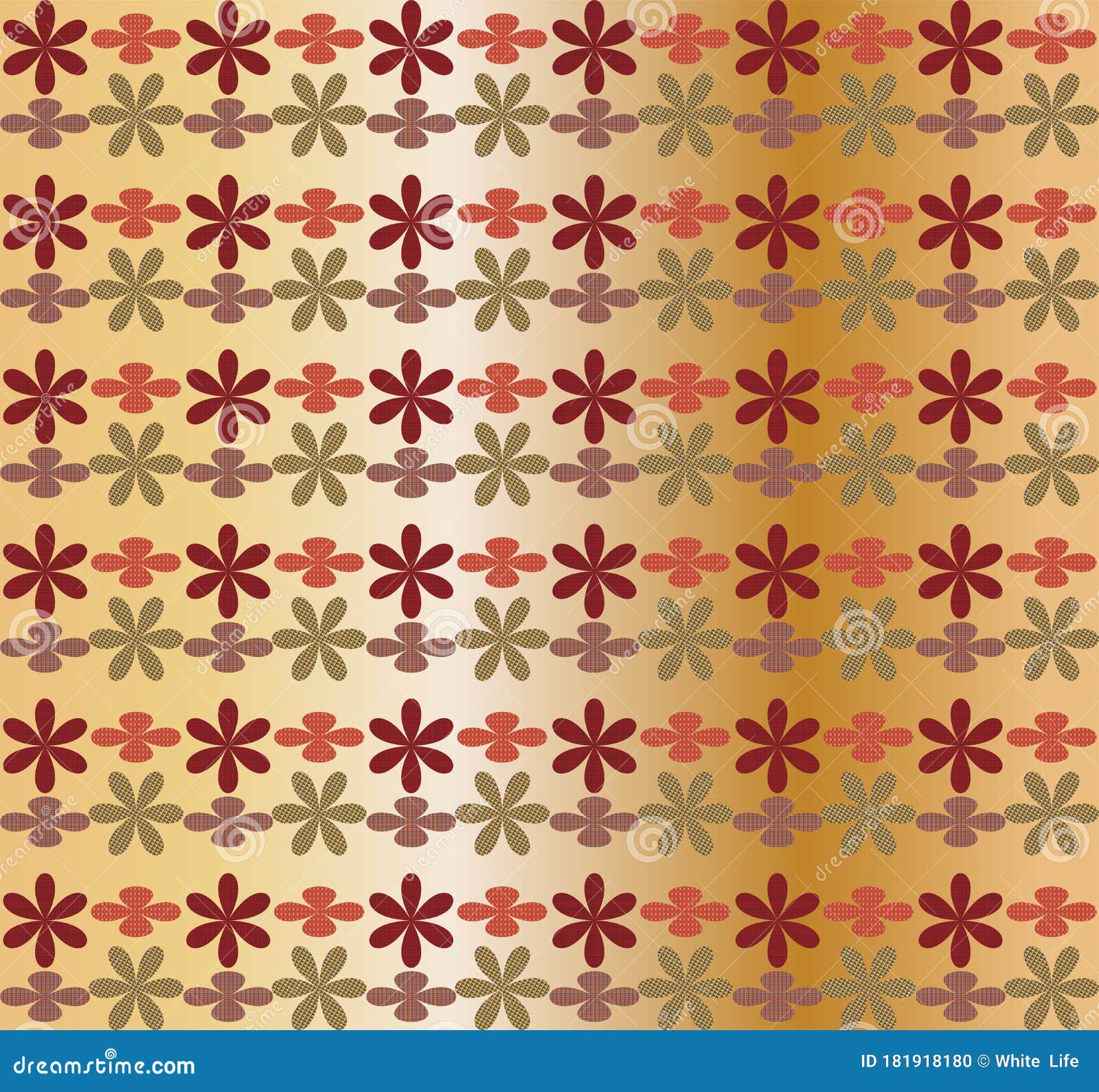 Colorful Flowers Pattern Over Faded Background Stock Illustration ...
