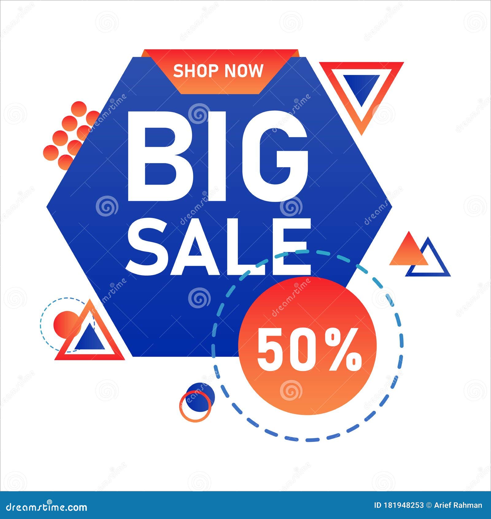 Big Sale Discount Promotion Baner Template Stock Vector - Illustration ...