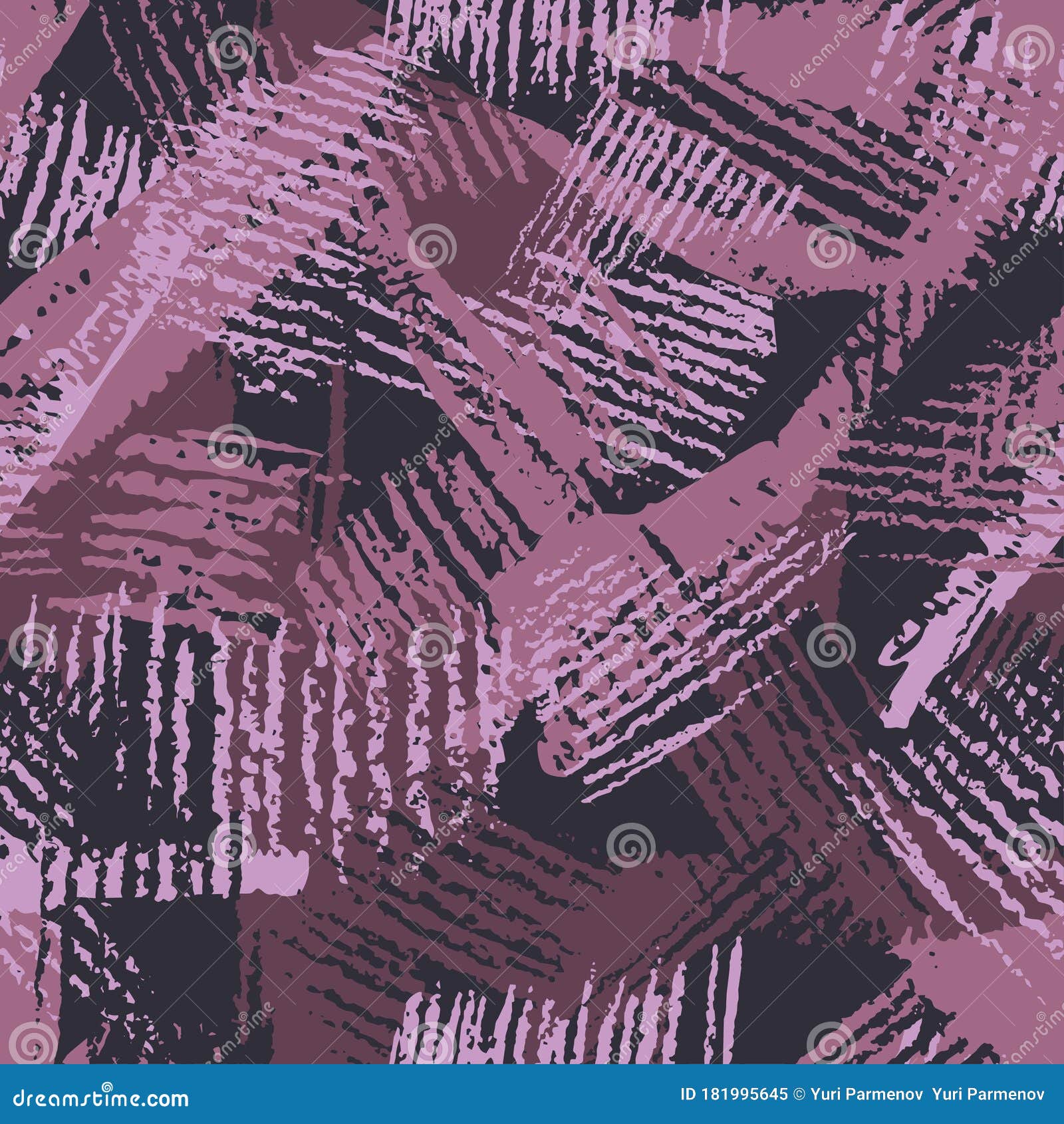 Vector Hatch Seamless Pattern. Light Grey Monochrome Background ...