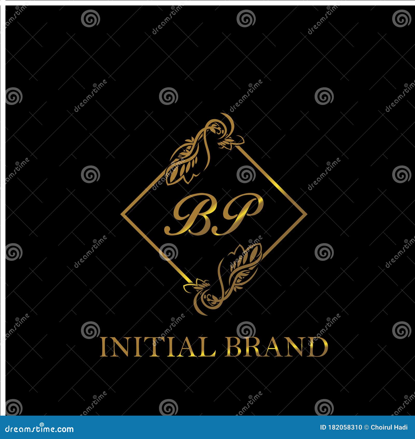 BP Initial Wedding Logo Template Vector Stock Vector - Illustration of ...