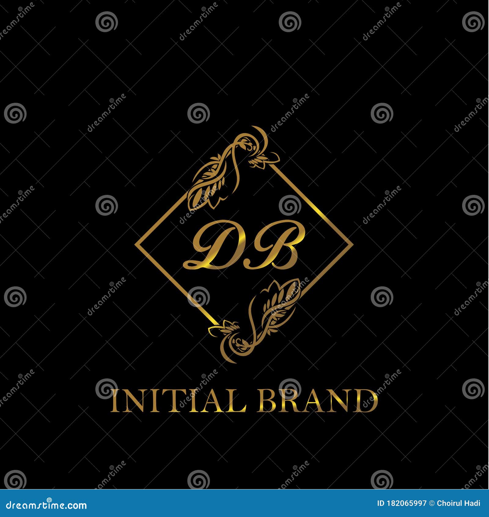 DB Initial Wedding Logo Template Vector Stock Vector - Illustration of ...
