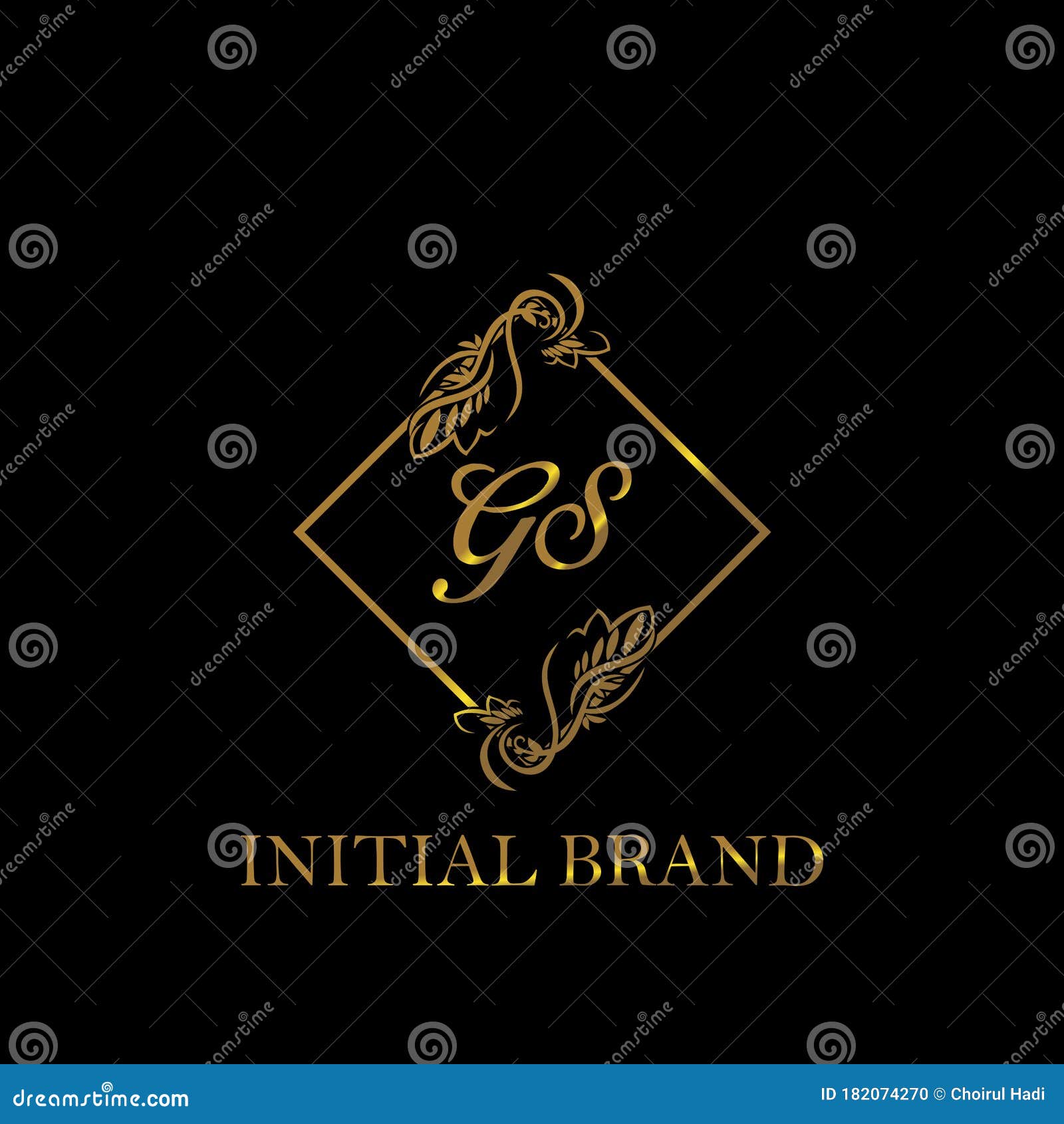 GS Initial Wedding Logo Template Vector Stock Vector - Illustration of ...