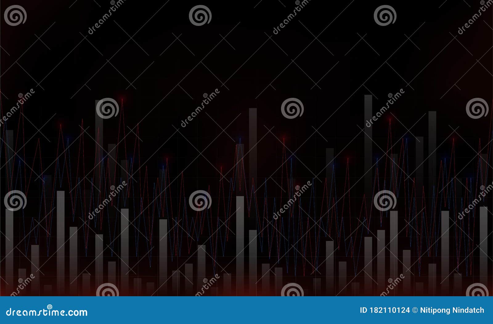 Financial Crisis Graph. Shares Fall Down. Economy Fallout. Space for ...