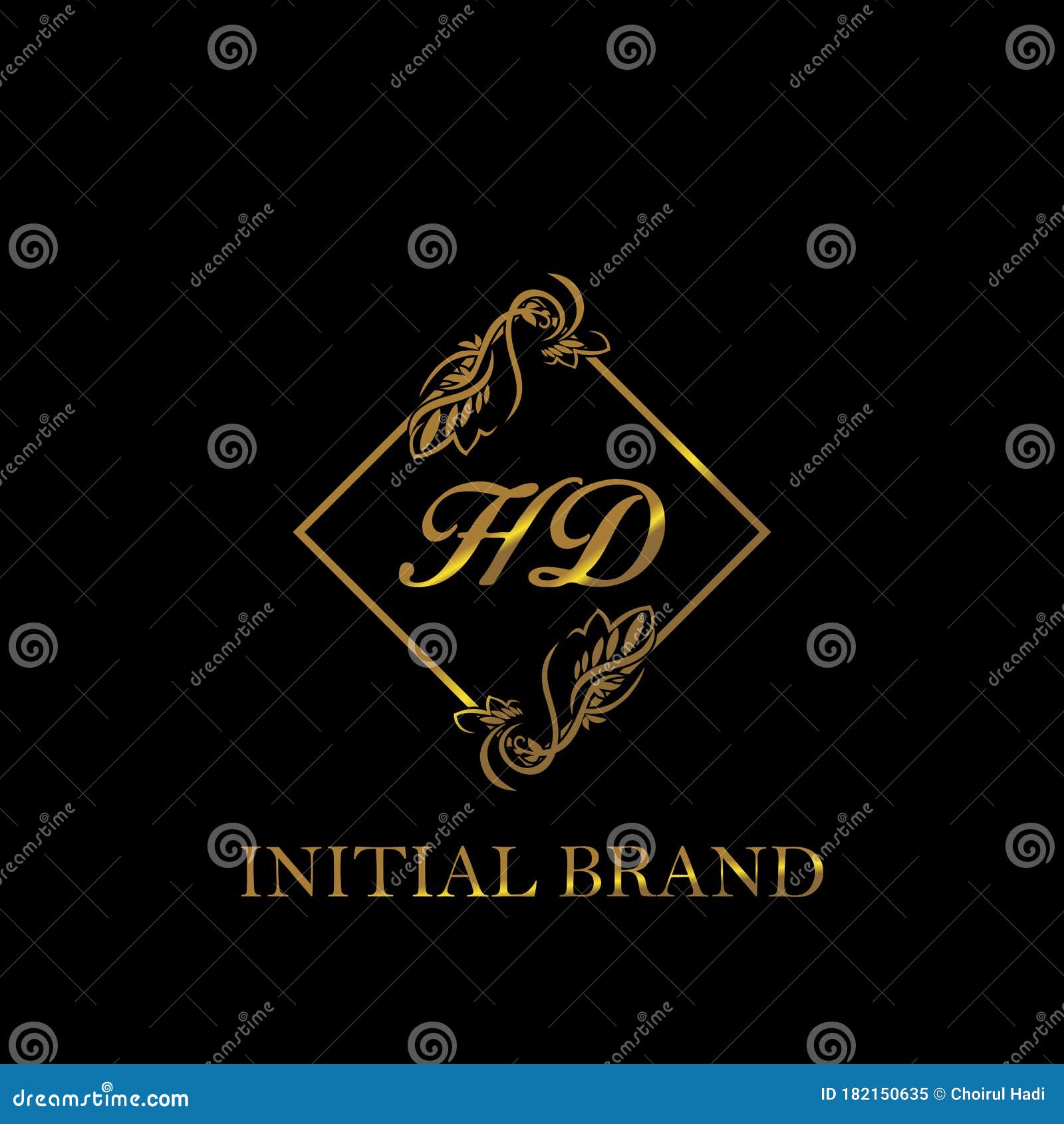 HD Initial Wedding Logo Template Vector Stock Vector - Illustration of ...